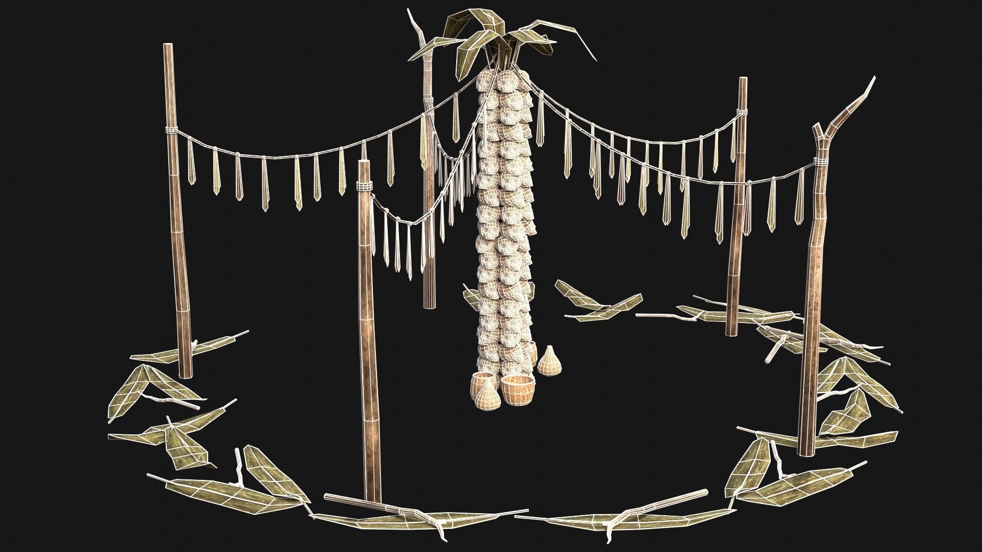 3D model CULT SACRIFICE PLACE JUNGLE SWAMP TRIBE TRIBAL AAA COLLECTION ...