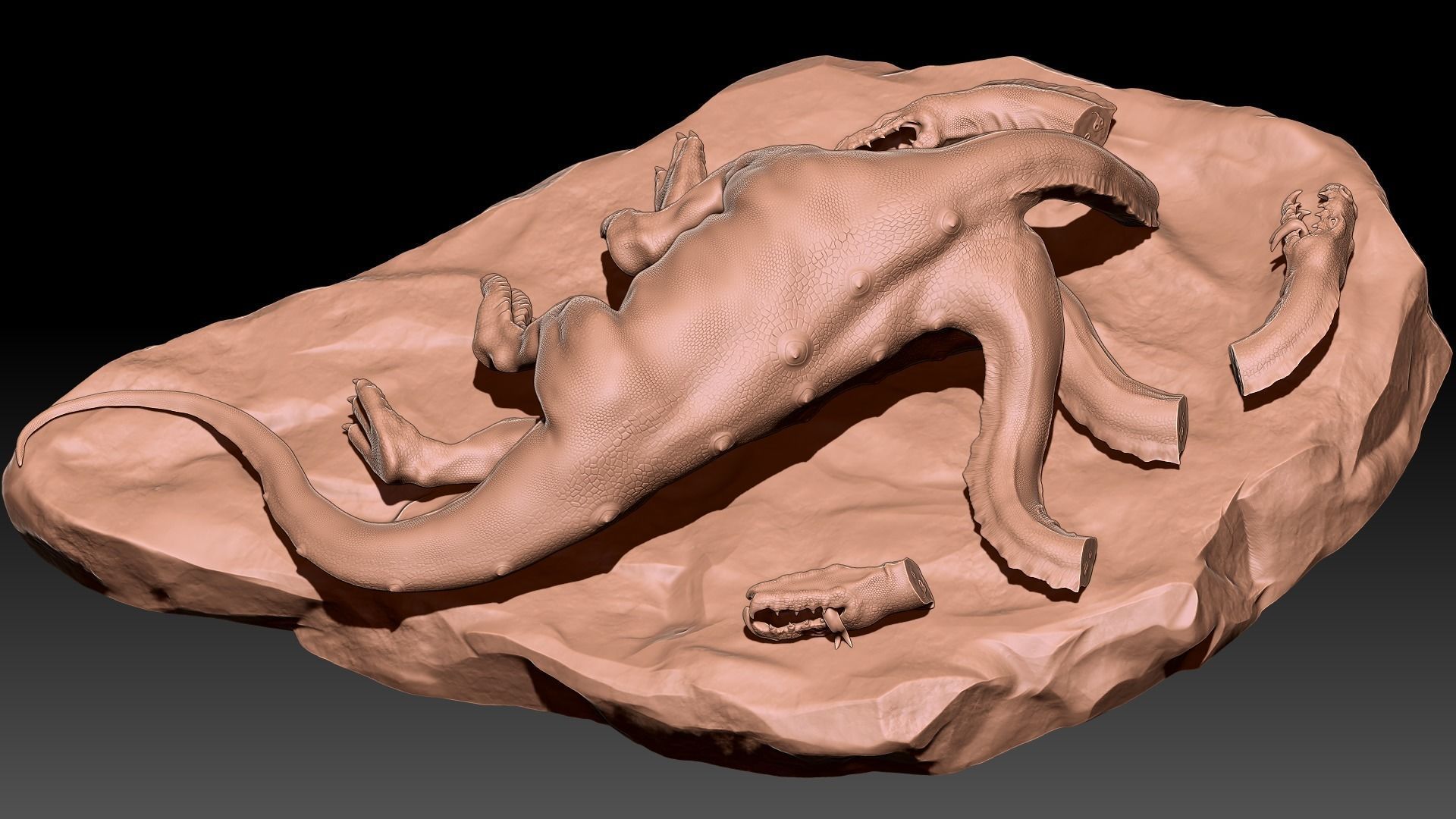Dead Hydra 3D model 3D printable | CGTrader
