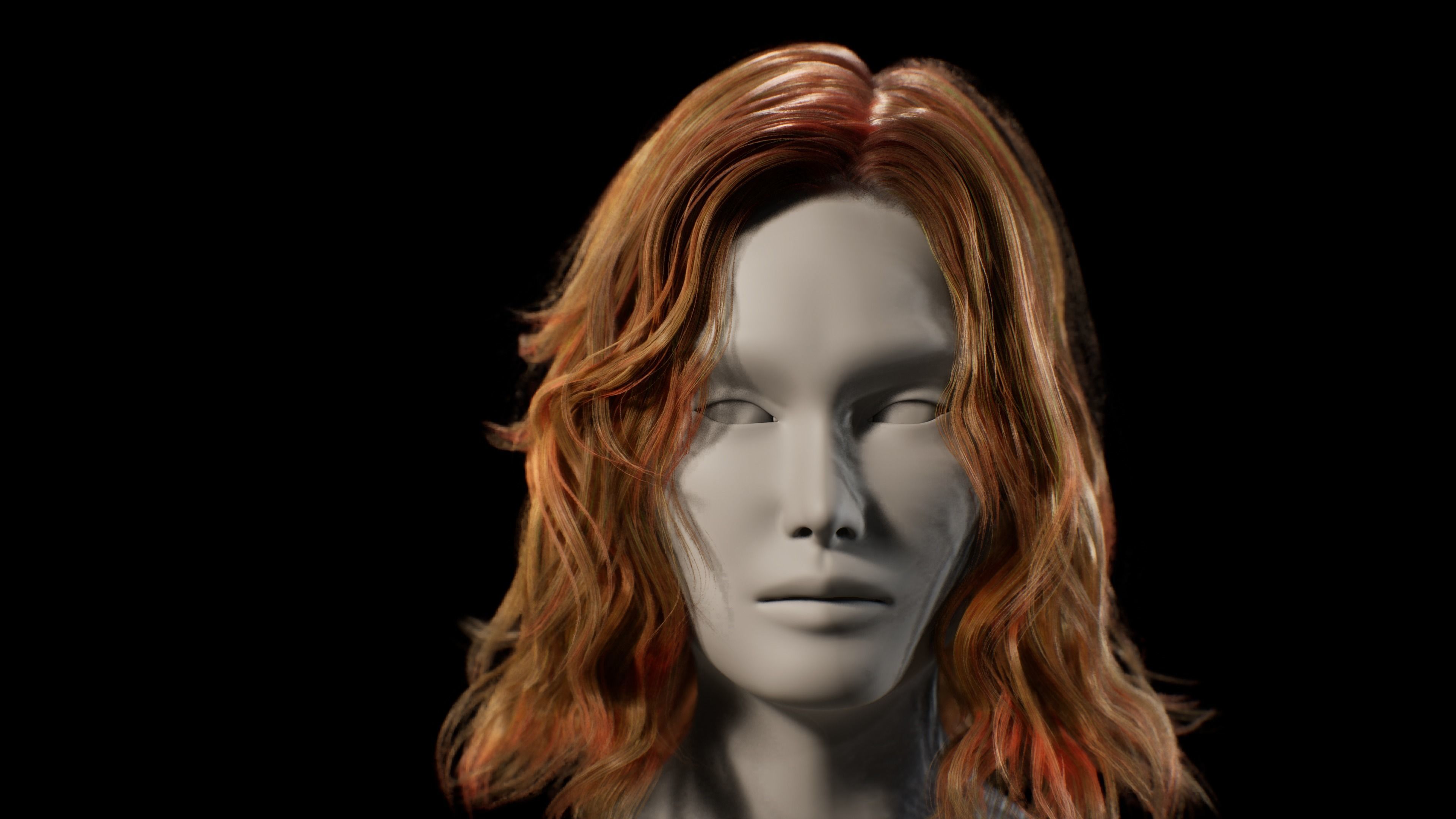 3D model Unreal Enigine Ultimate Hair Shader VR / AR / low-poly | CGTrader