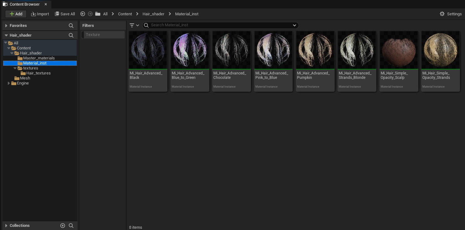 3D model Unreal Enigine Ultimate Hair Shader VR / AR / low-poly | CGTrader