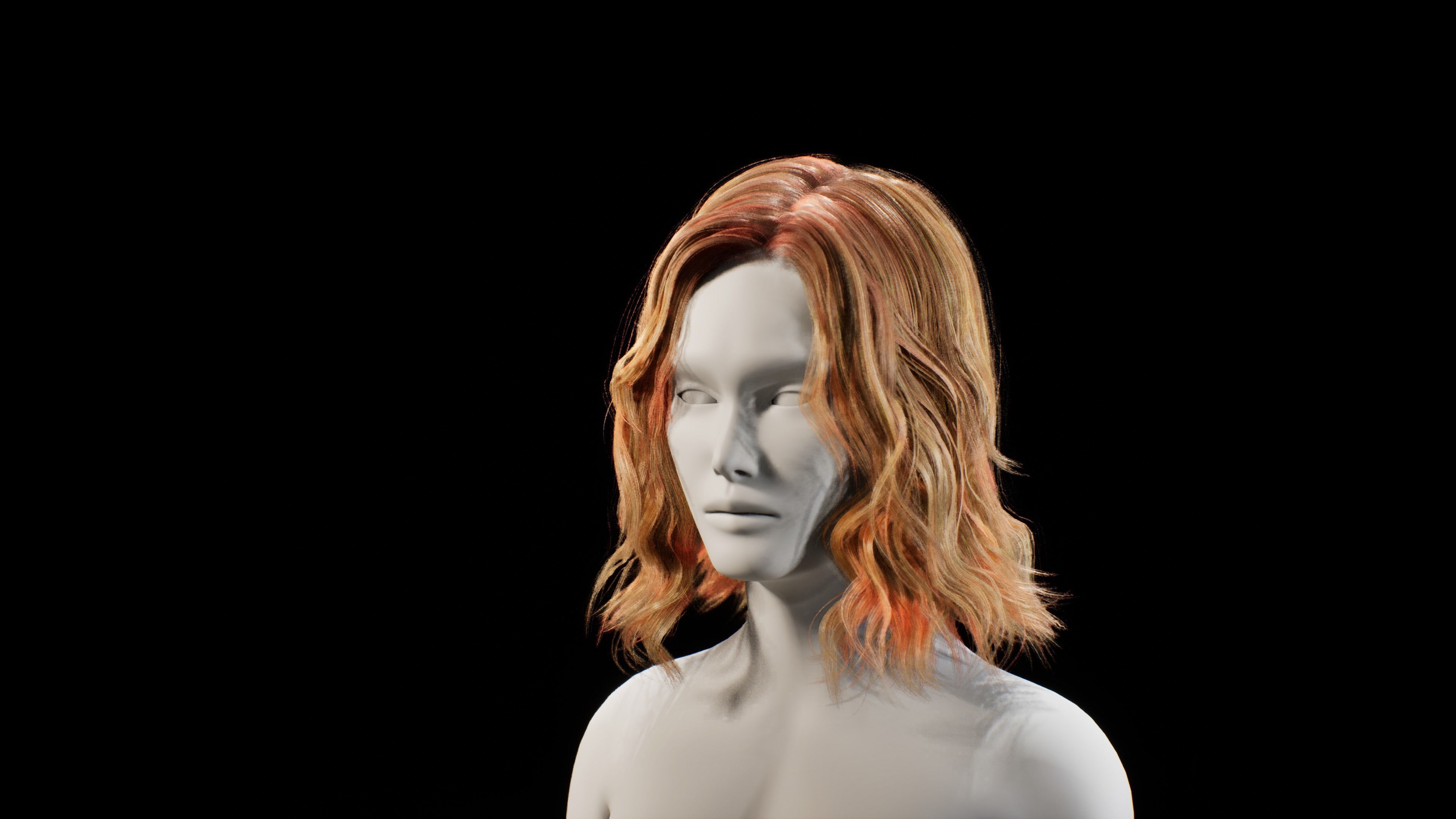 3D model Unreal Enigine Ultimate Hair Shader VR / AR / low-poly | CGTrader