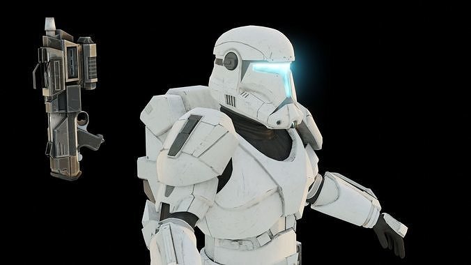 3D model Star Wars Clone Commando VR / AR / low-poly | CGTrader
