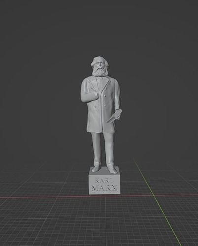 Karl Marx 3D model 3D printable | CGTrader