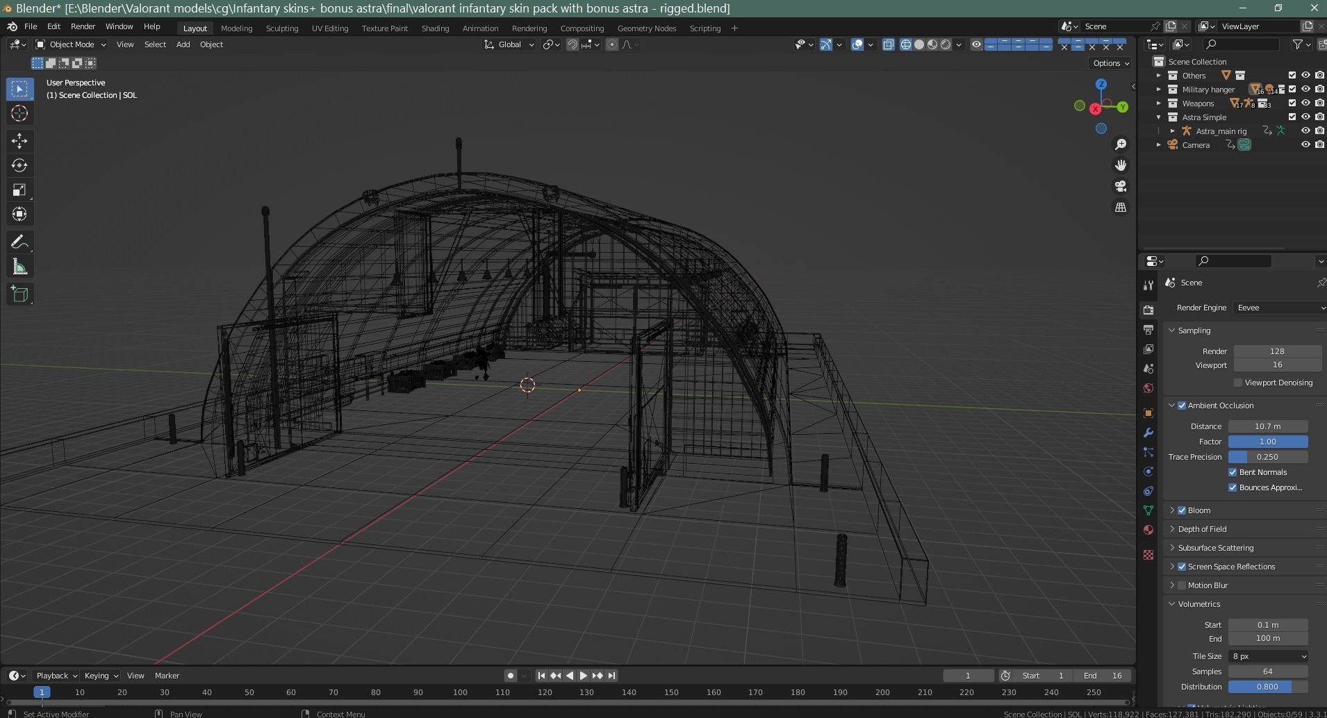 3D model Valorant Infantry skin pack with bonus Astra 3d model VR / AR ...