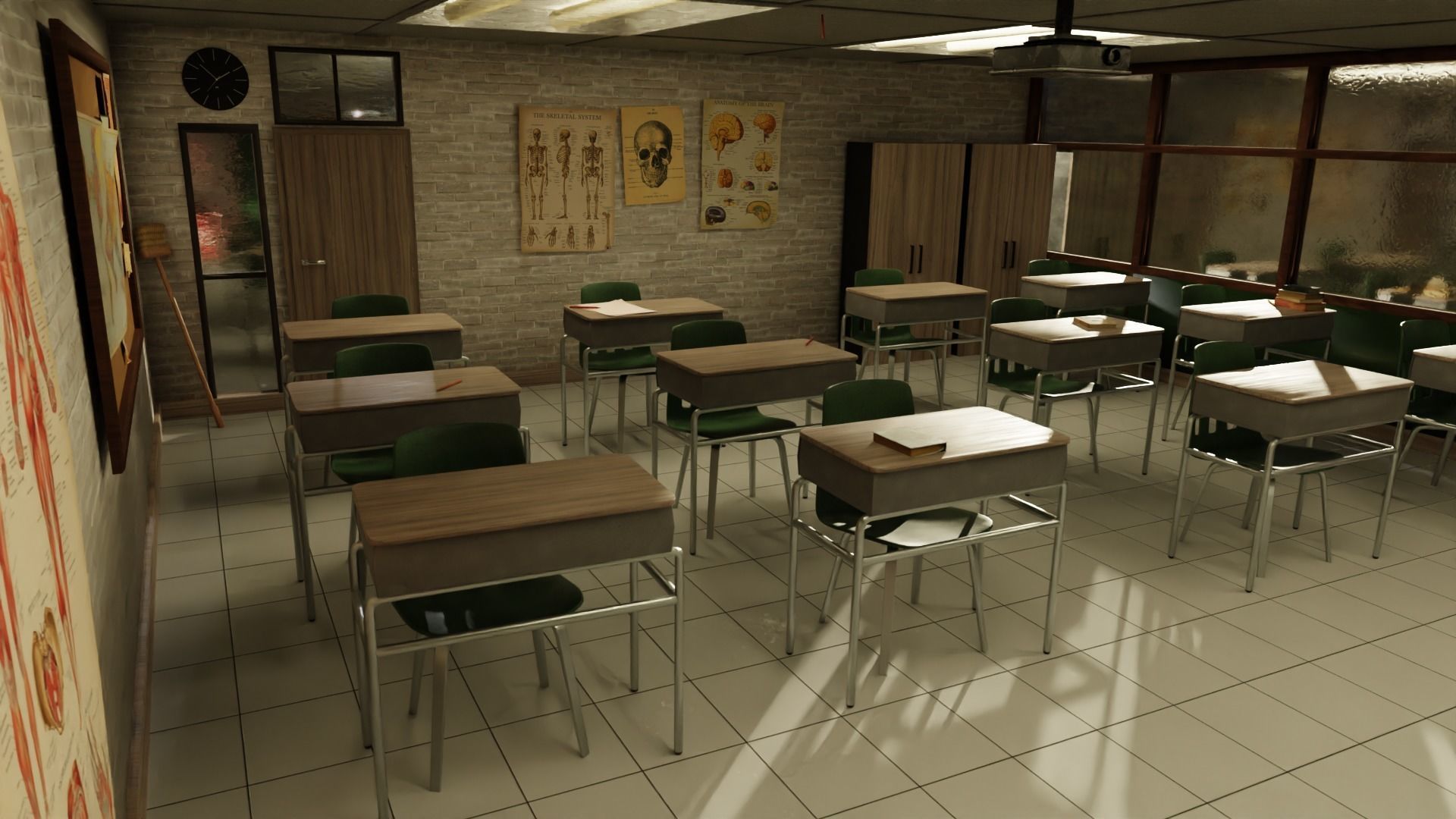 3D model Stylized Classroom VR / AR / low-poly | CGTrader