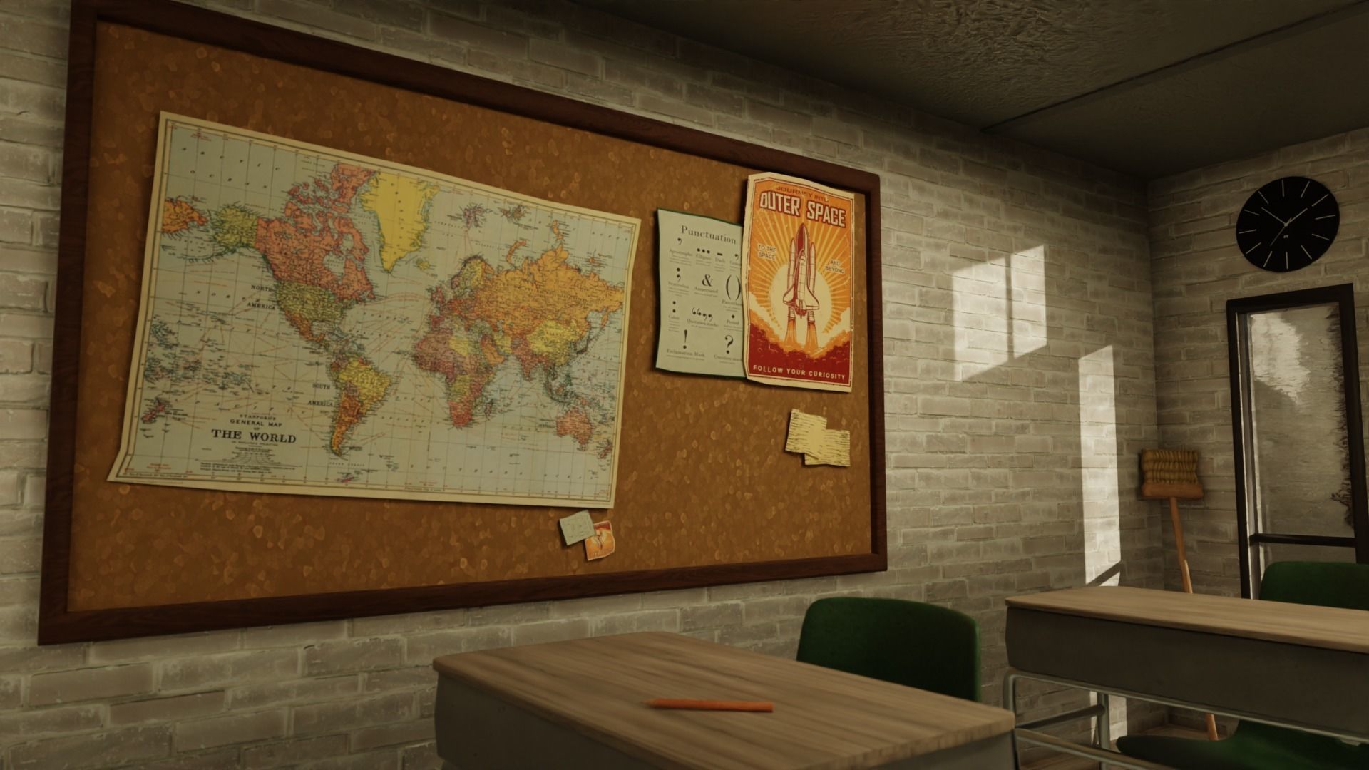 3D model Stylized Classroom VR / AR / low-poly | CGTrader