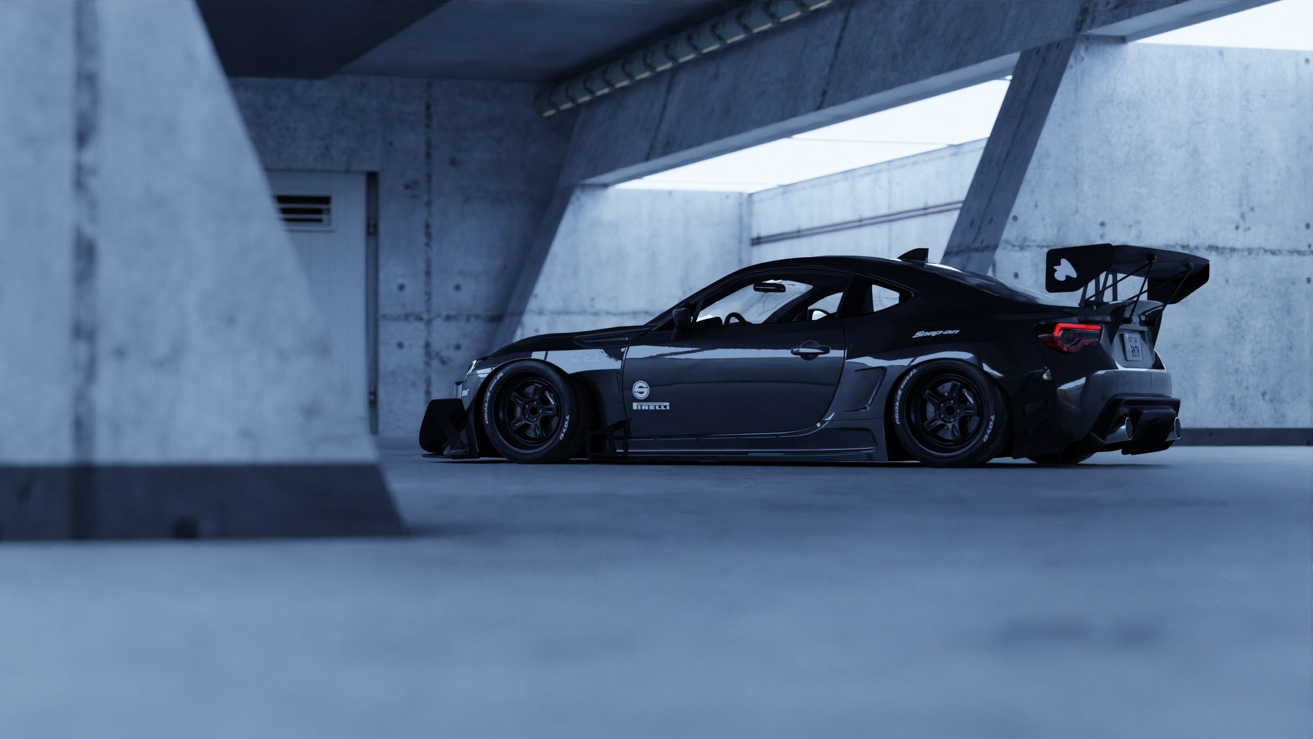 Car Lighting Scene 3D Blender File Textured FBX File 3D model | CGTrader