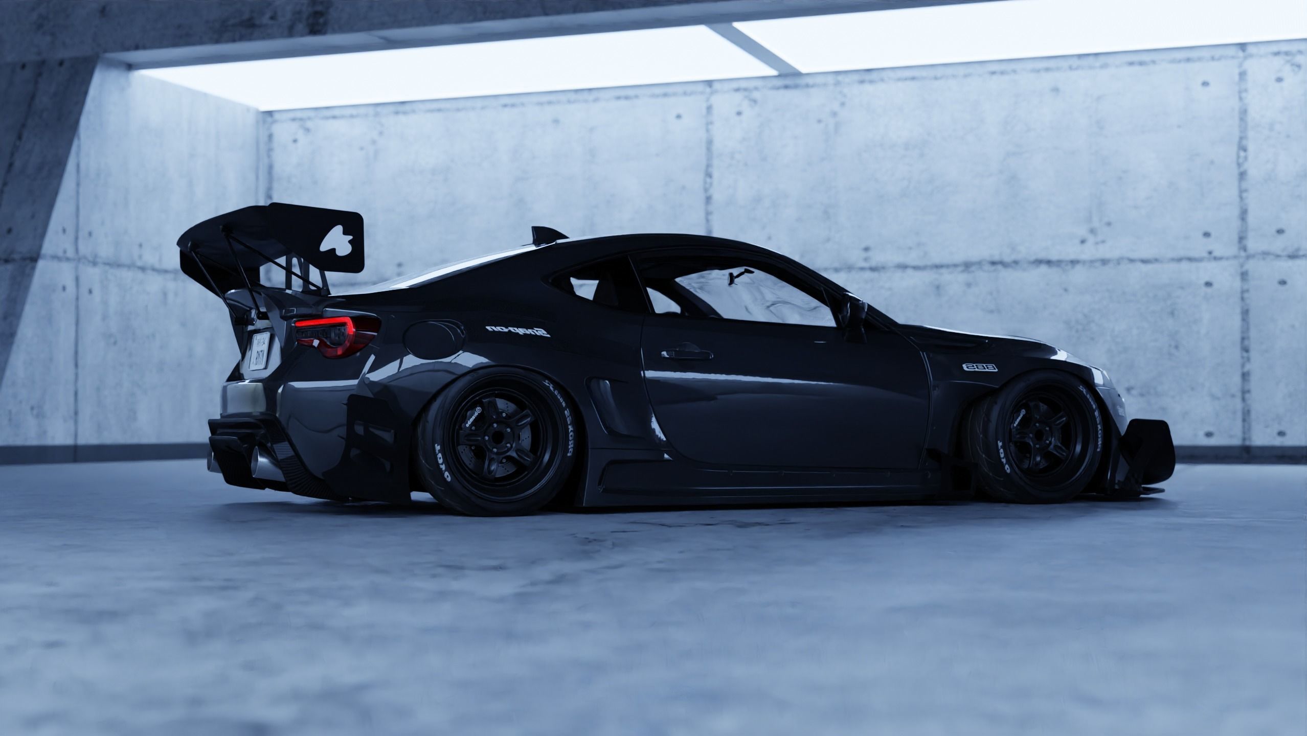 Car Lighting Scene 3D Blender File Textured FBX File 3D model | CGTrader