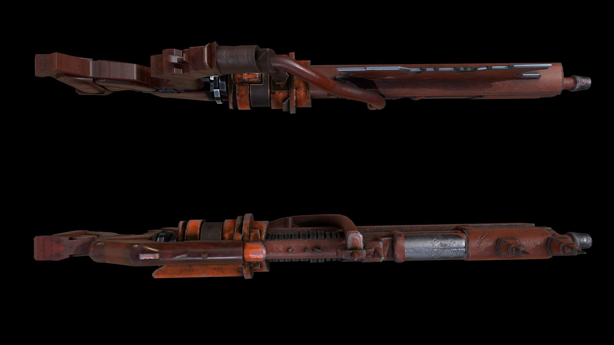3D model Post-Apocalyptic Gun VR / AR / low-poly | CGTrader