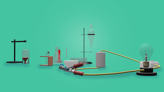 Chemistry free VR / AR / low-poly 3D model | CGTrader