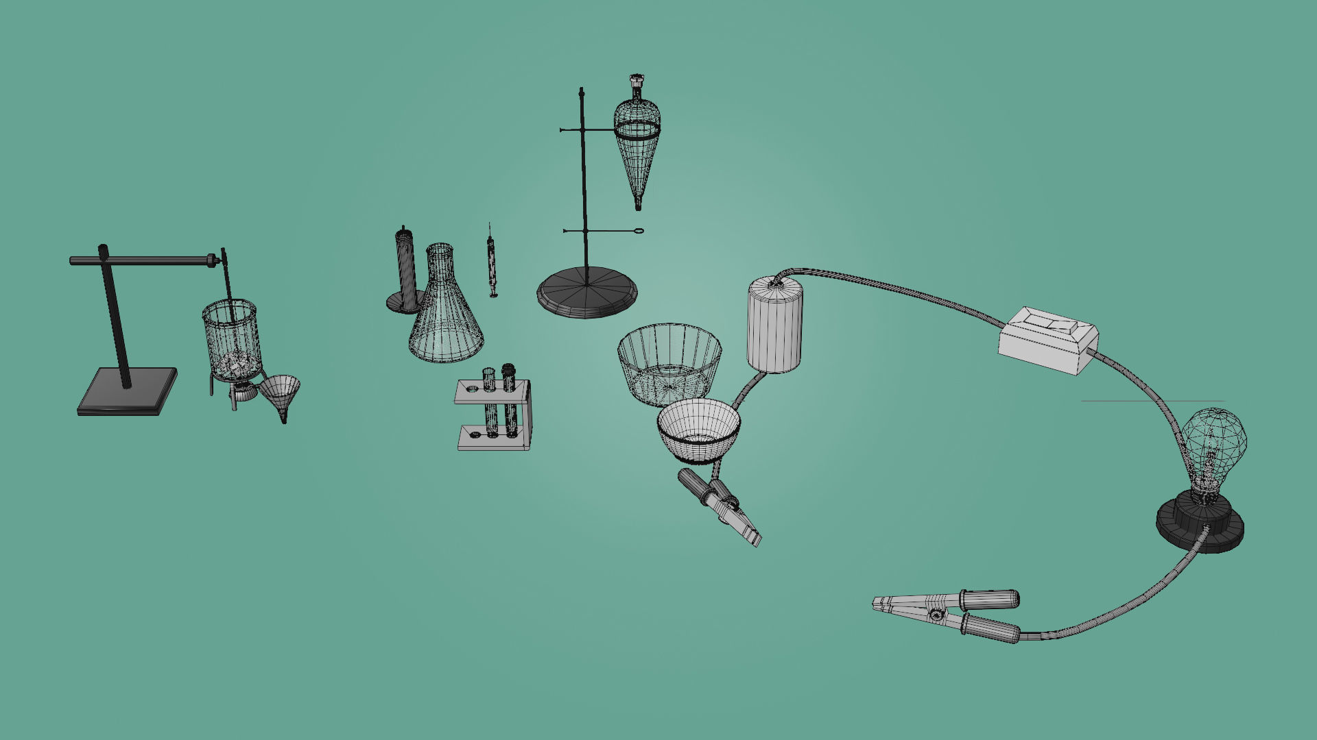 Chemistry free VR / AR / low-poly 3D model | CGTrader