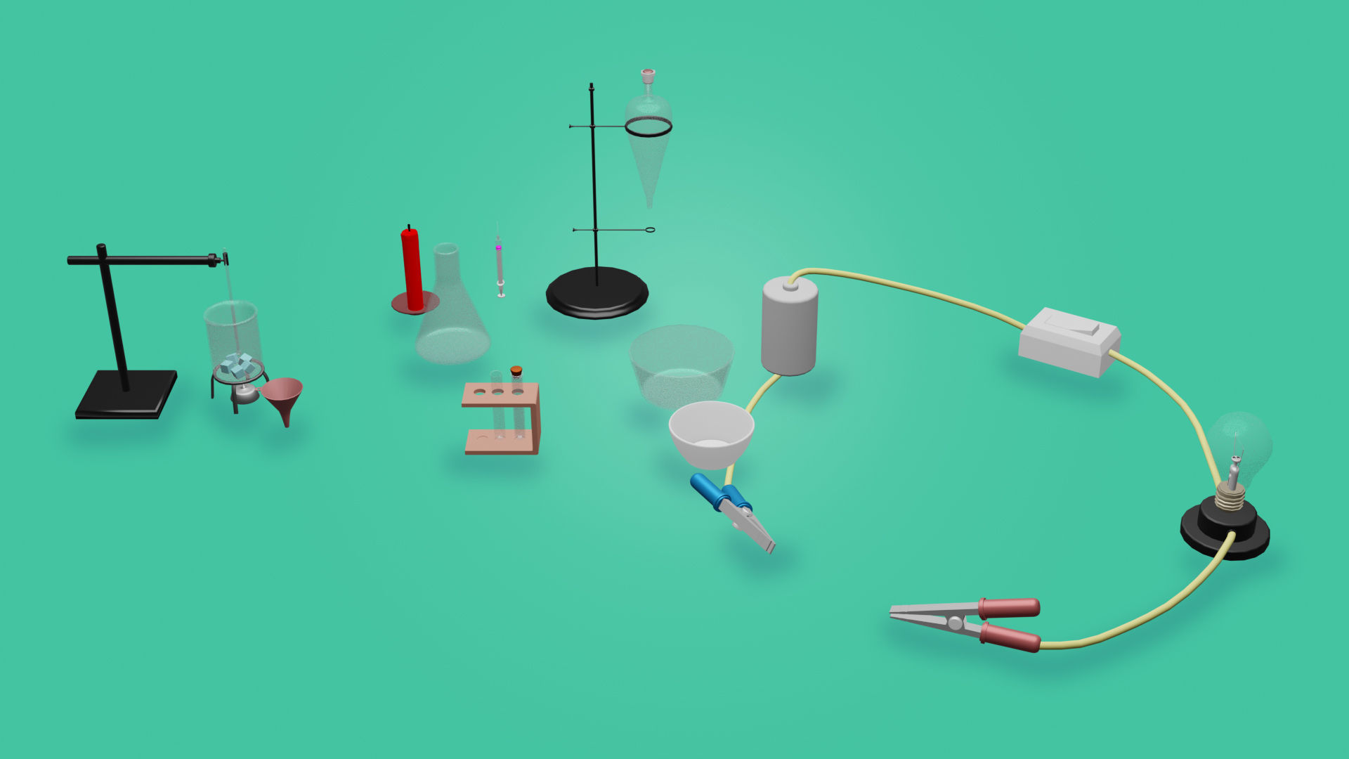 Chemistry free VR / AR / low-poly 3D model | CGTrader