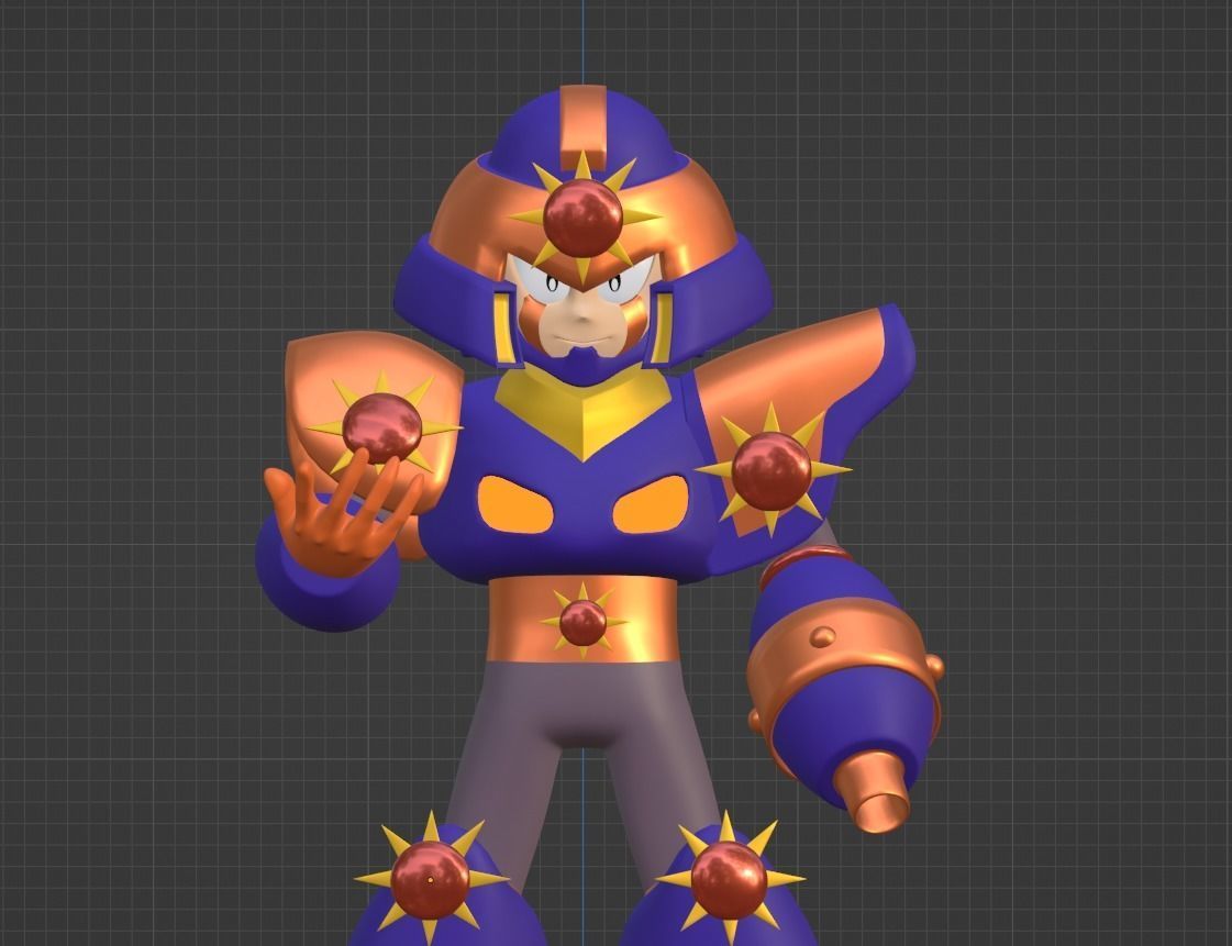 Sunstar Mega Man V 3D model rigged | CGTrader