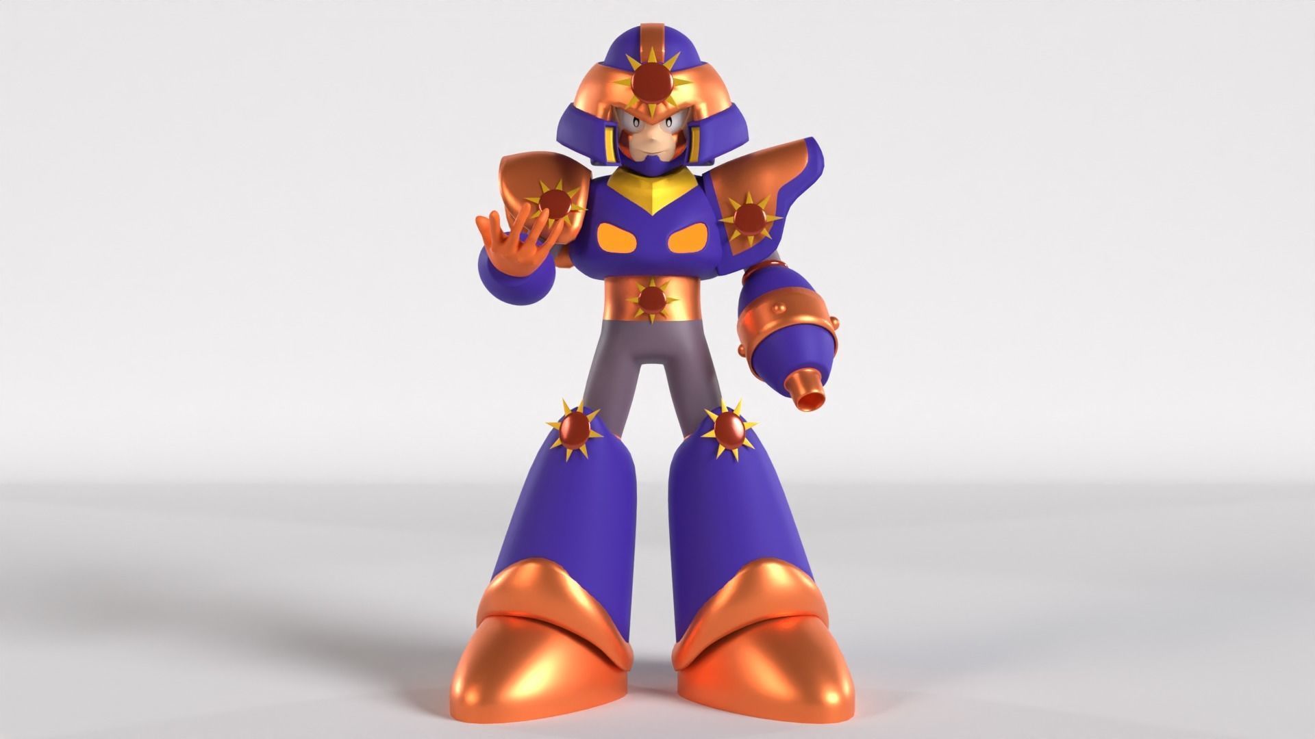 Sunstar Mega Man V 3D model rigged | CGTrader