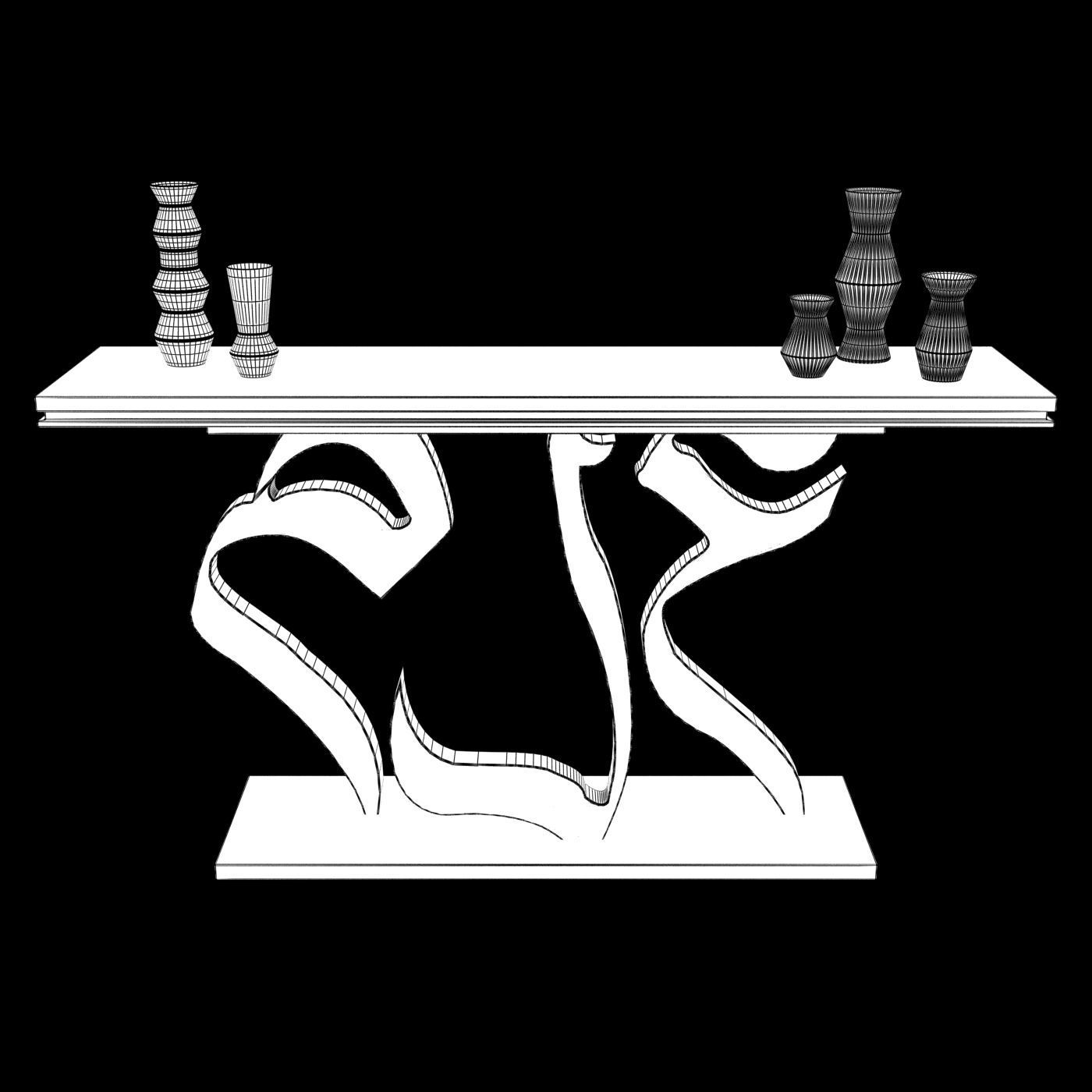 Arabic Console Table Alem 3D model | CGTrader