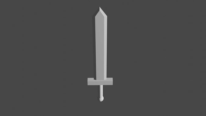 Simple Sword free VR / AR / low-poly 3D model | CGTrader