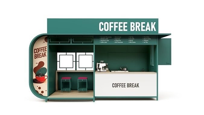 Booth 5 3D model | CGTrader