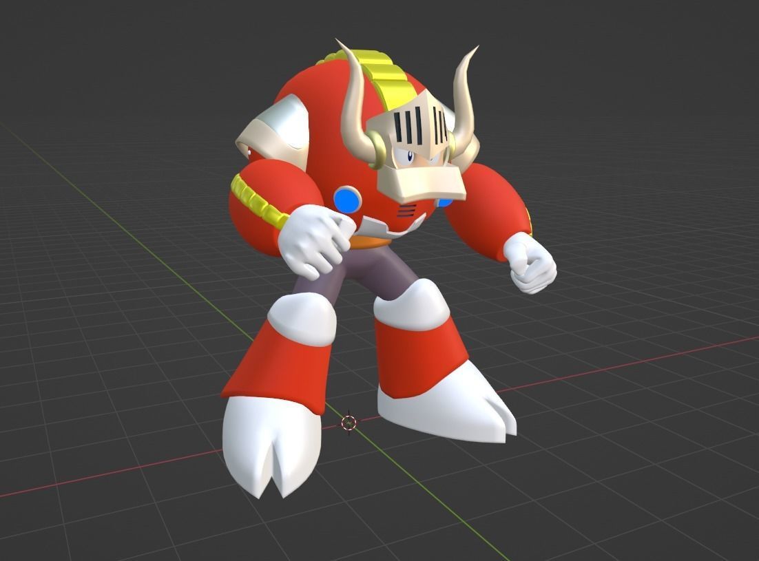 Uranus Mega Man V 3D model rigged | CGTrader
