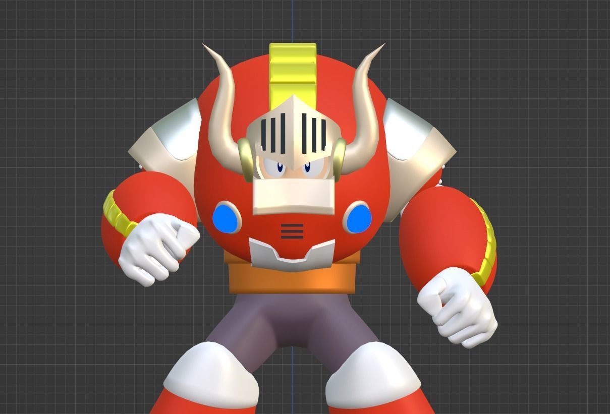 Uranus Mega Man V 3D model rigged | CGTrader