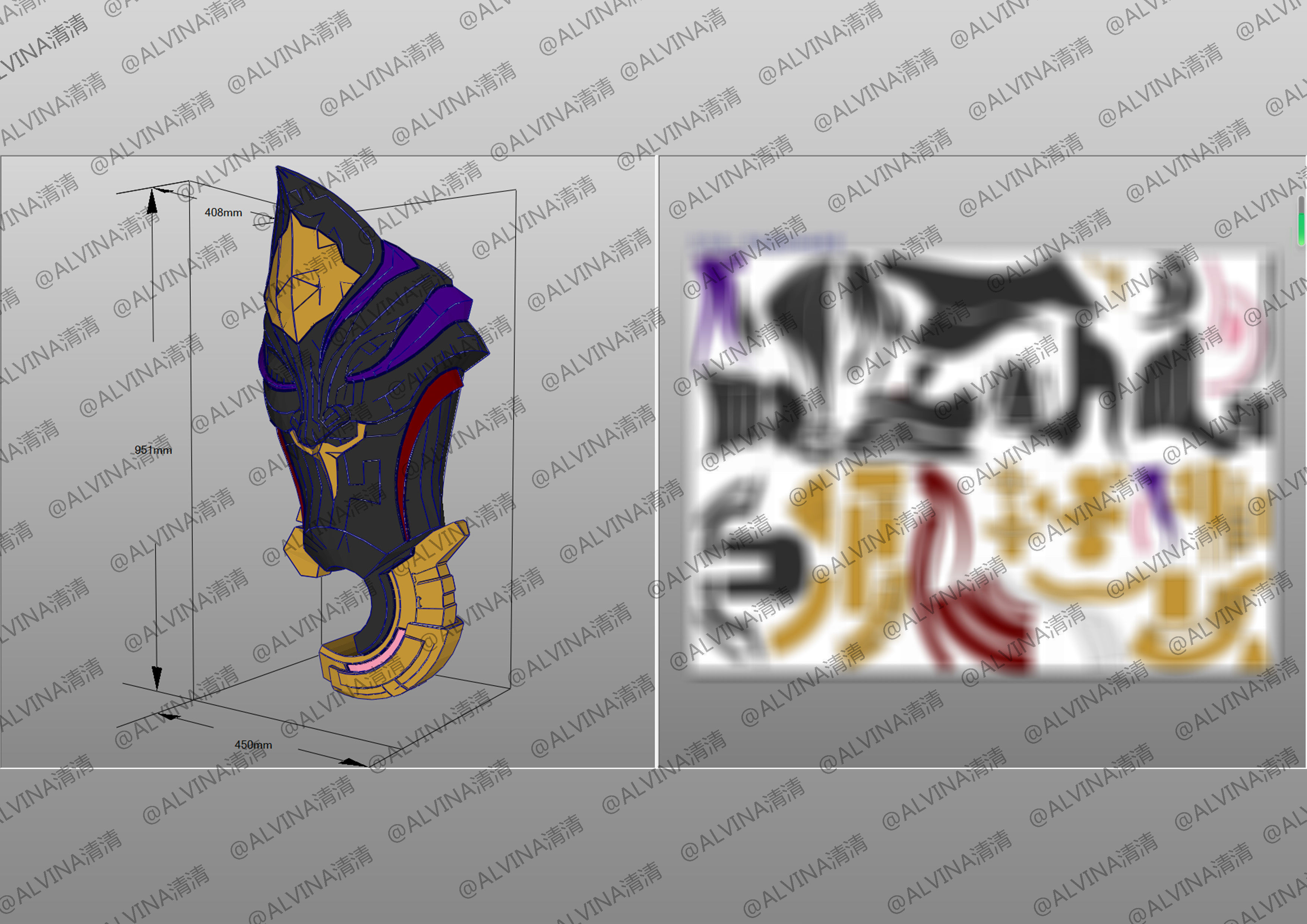 3D model MiHoYo Genshin impact Scaramouche pepakura Full VR / AR / low-poly | CGTrader