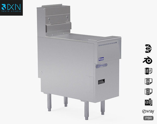 Pitco SSH55 SOLSTICE Supreme Gas Fryer 3D model | CGTrader
