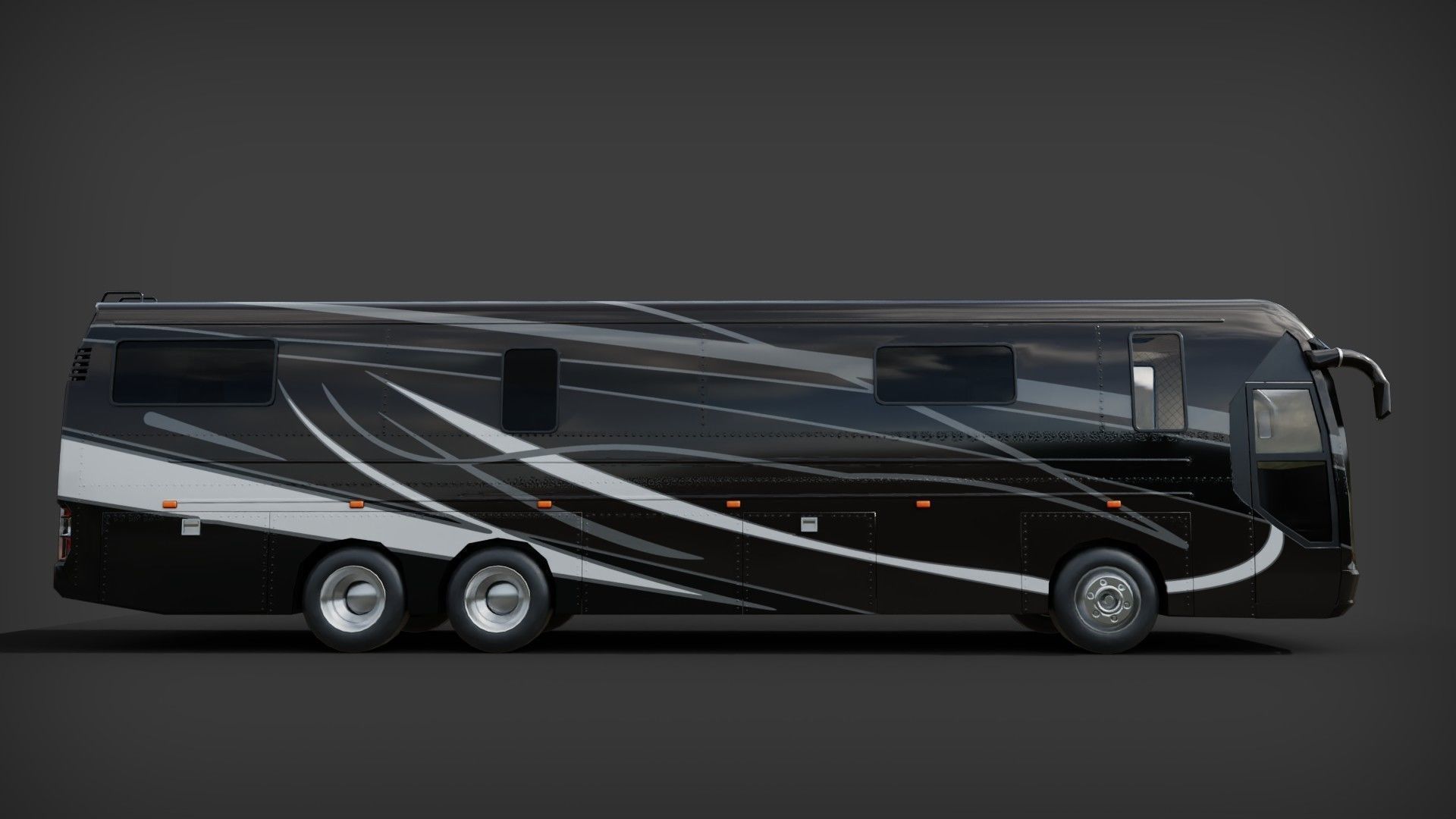 3D model Motorhome Bus RV bus with interior VR / AR / low-poly | CGTrader