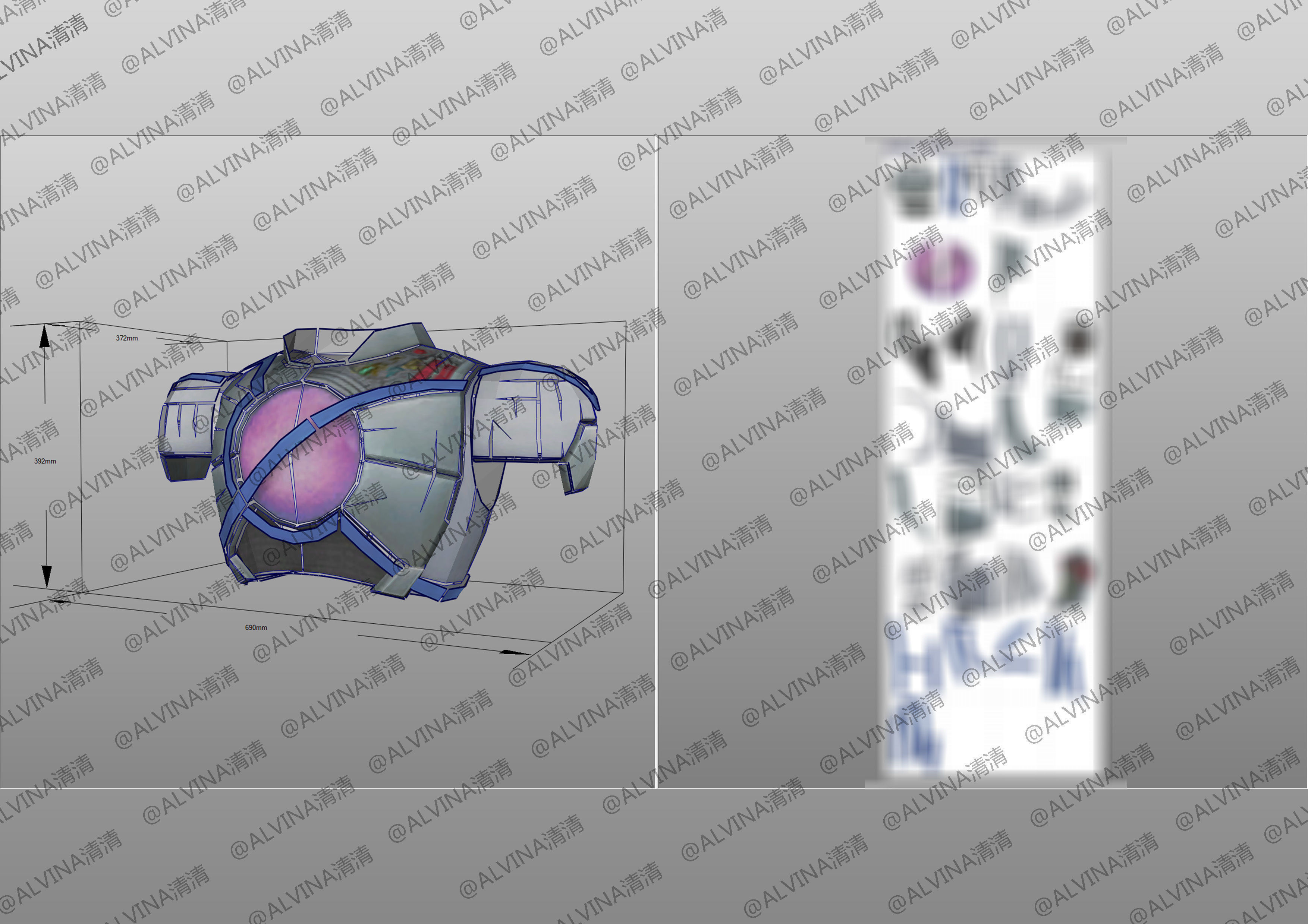 3D model Kamen rider Psyga pepakura Full VR / AR / low-poly | CGTrader