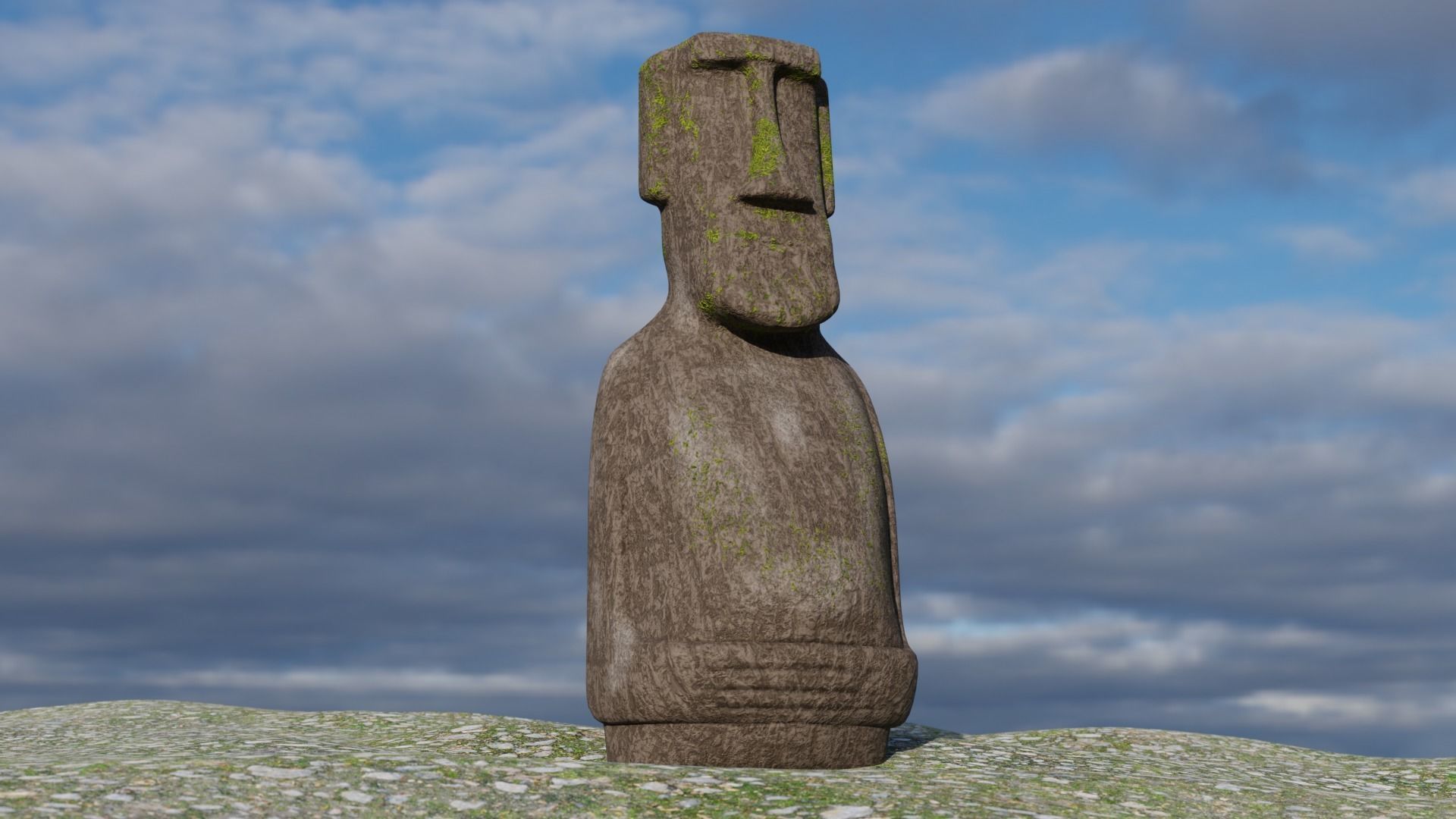 3D model Moai statue VR / AR / low-poly | CGTrader