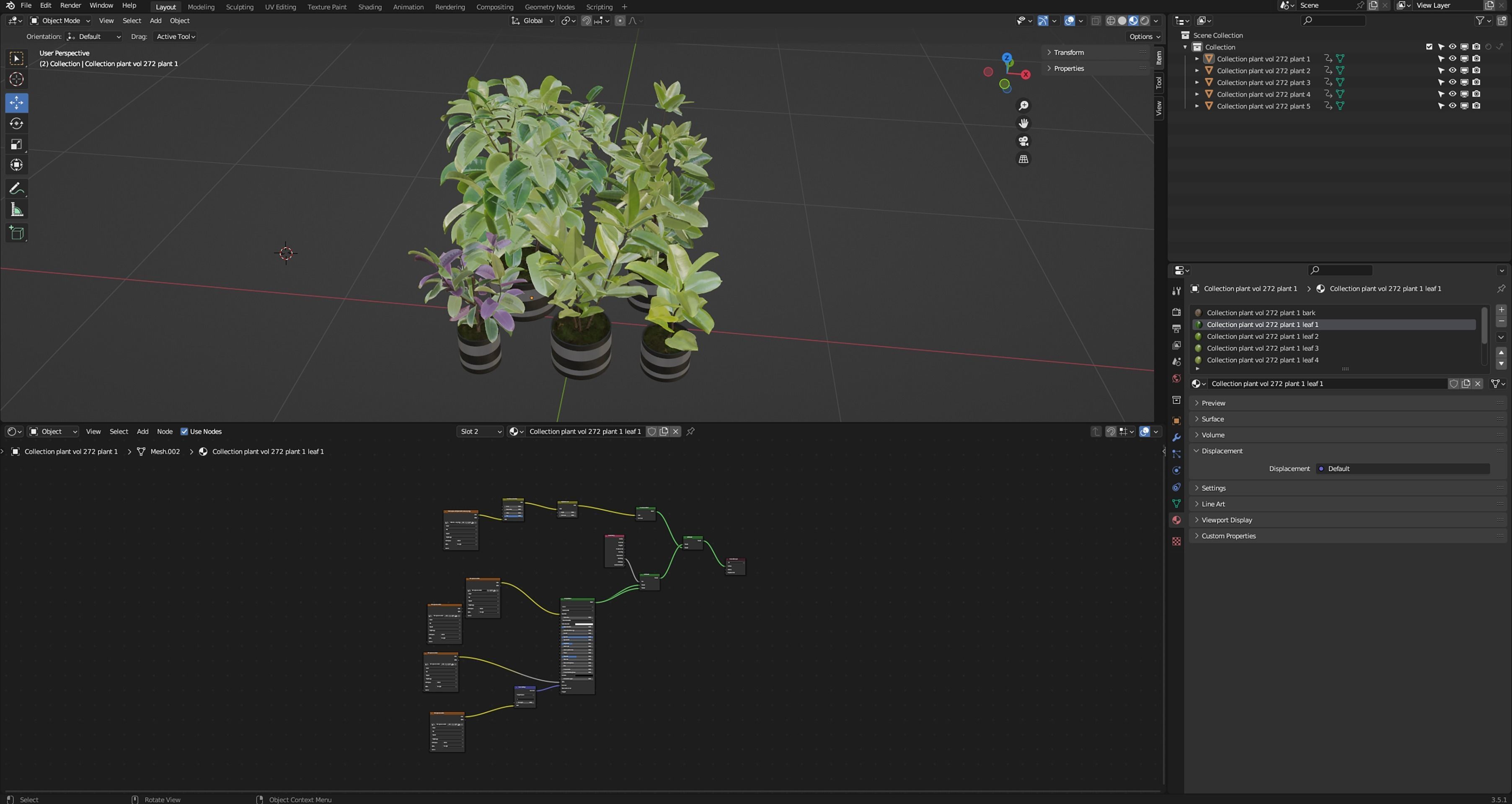 Collection plant vol 272 - blender model 3D model | CGTrader