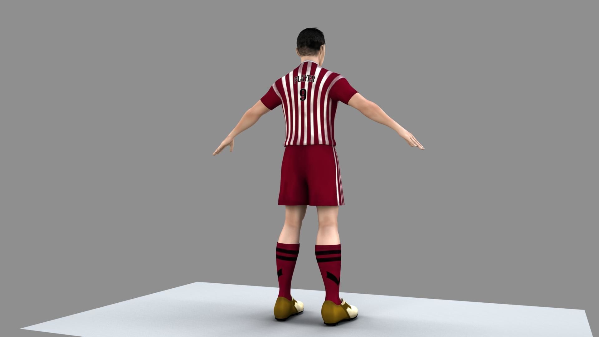 Soccer Player 3D model | CGTrader