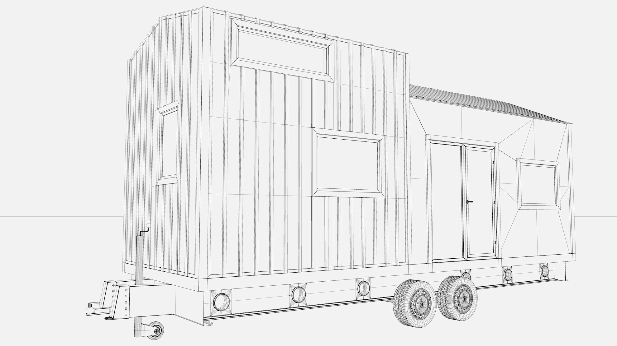 Tiny House 02 3D model | CGTrader