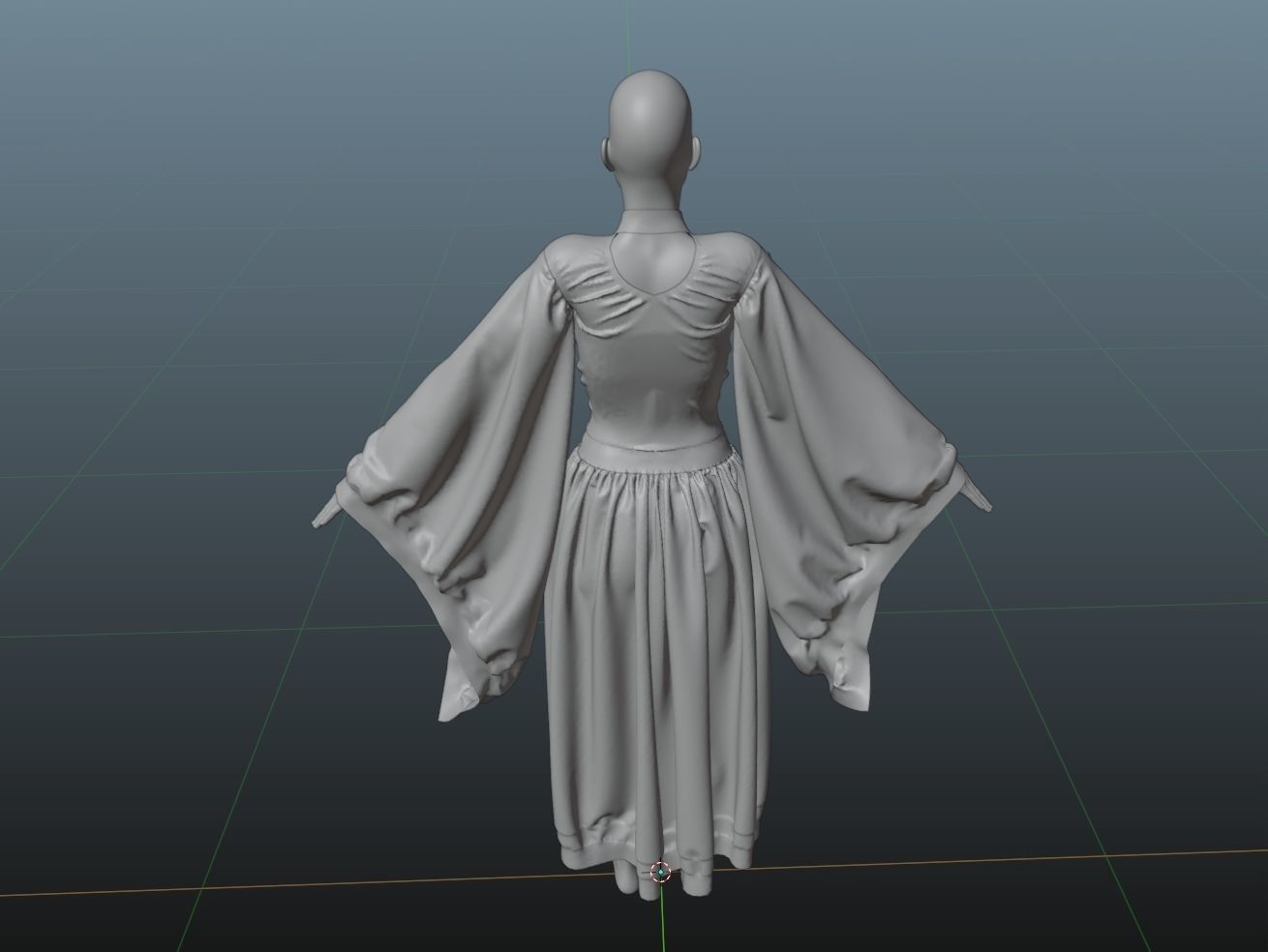 Dark gold costume 3D model | CGTrader