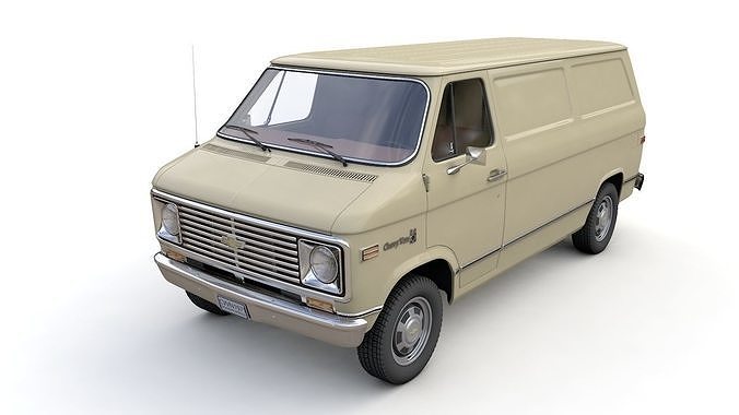 Chevy Van 1971 3D model | CGTrader
