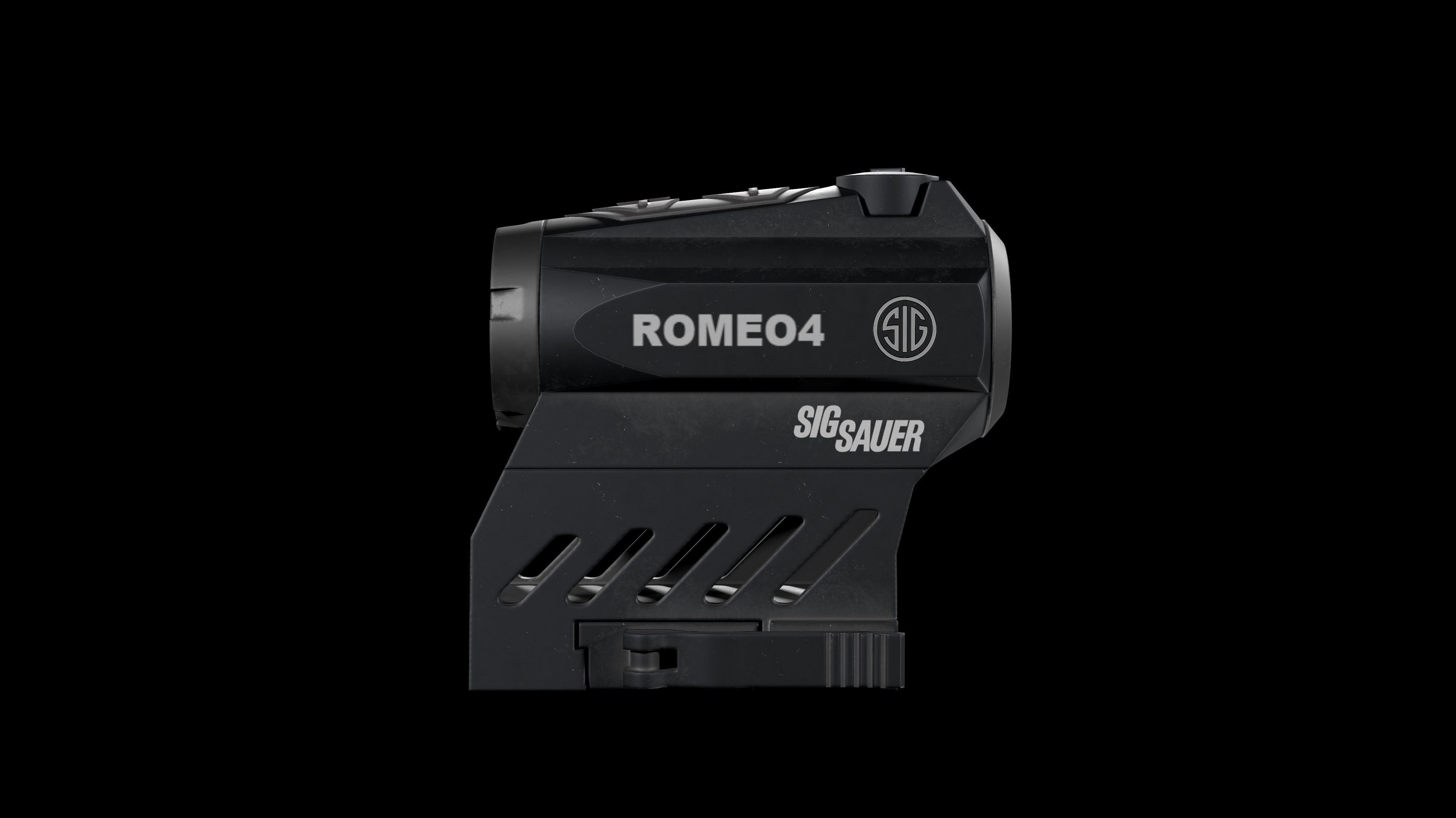 3D model Sig Sauer Romeo 4 Reflex Sight VR / AR / low-poly | CGTrader