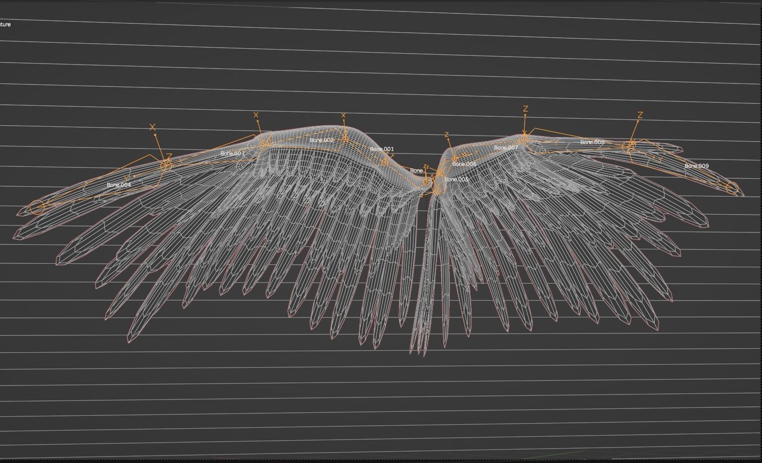 Feather Wings 3D model animated rigged | CGTrader