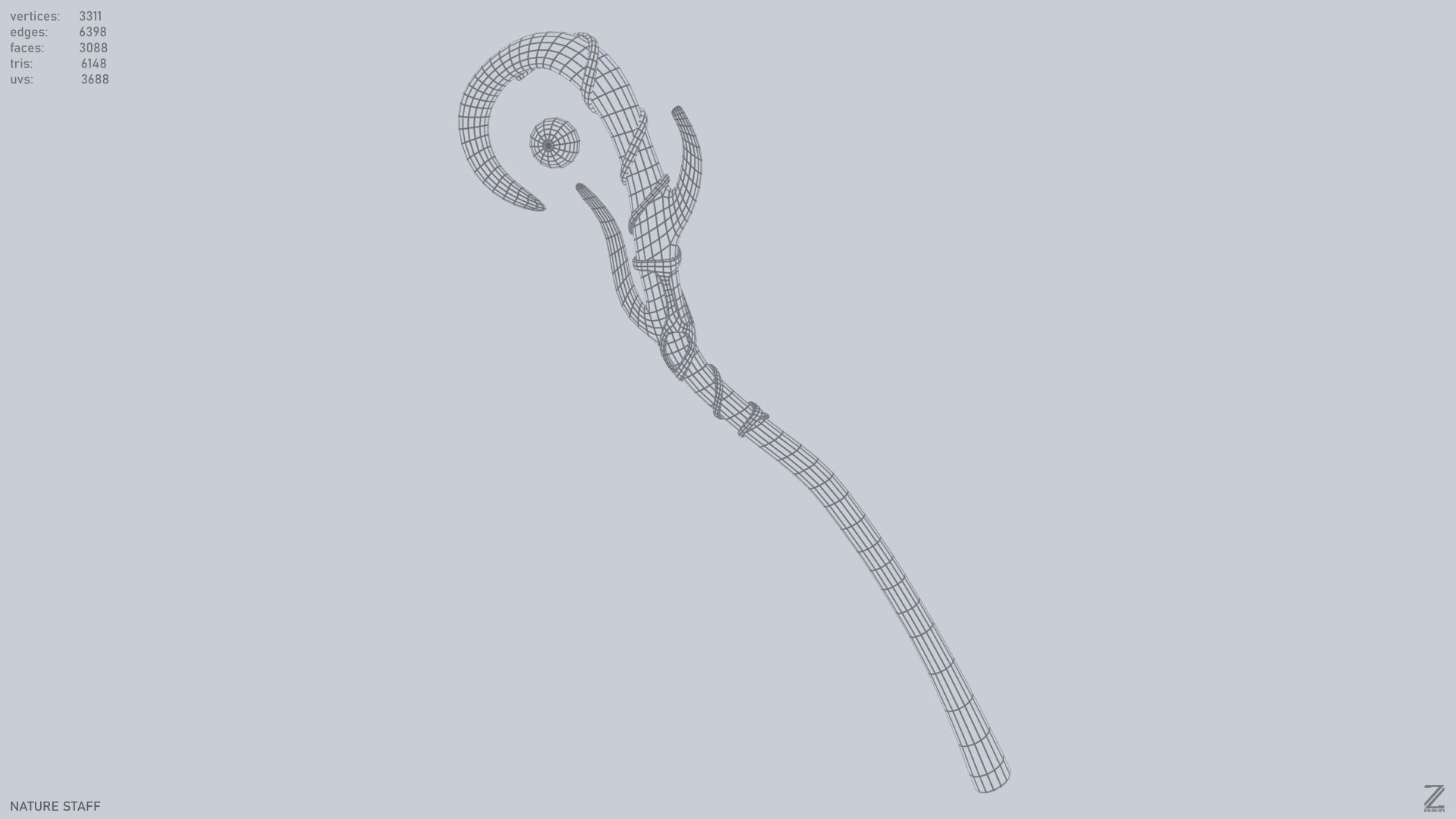 3D model Nature staff VR / AR / low-poly | CGTrader