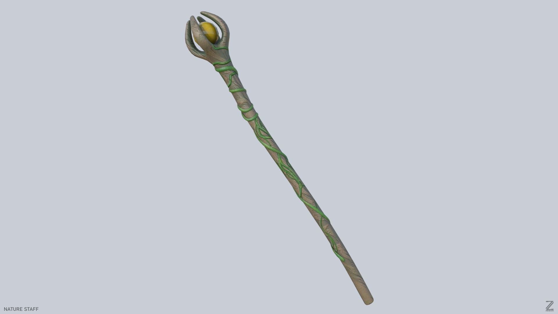 3D model Nature staff VR / AR / low-poly | CGTrader