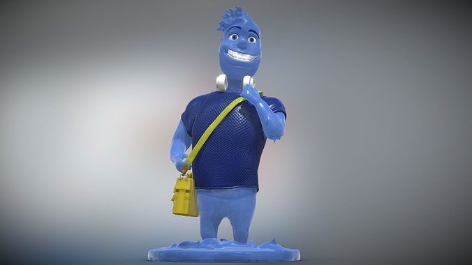 Pixar Elemental Wade Ripple printable 3D model 3D printable | CGTrader