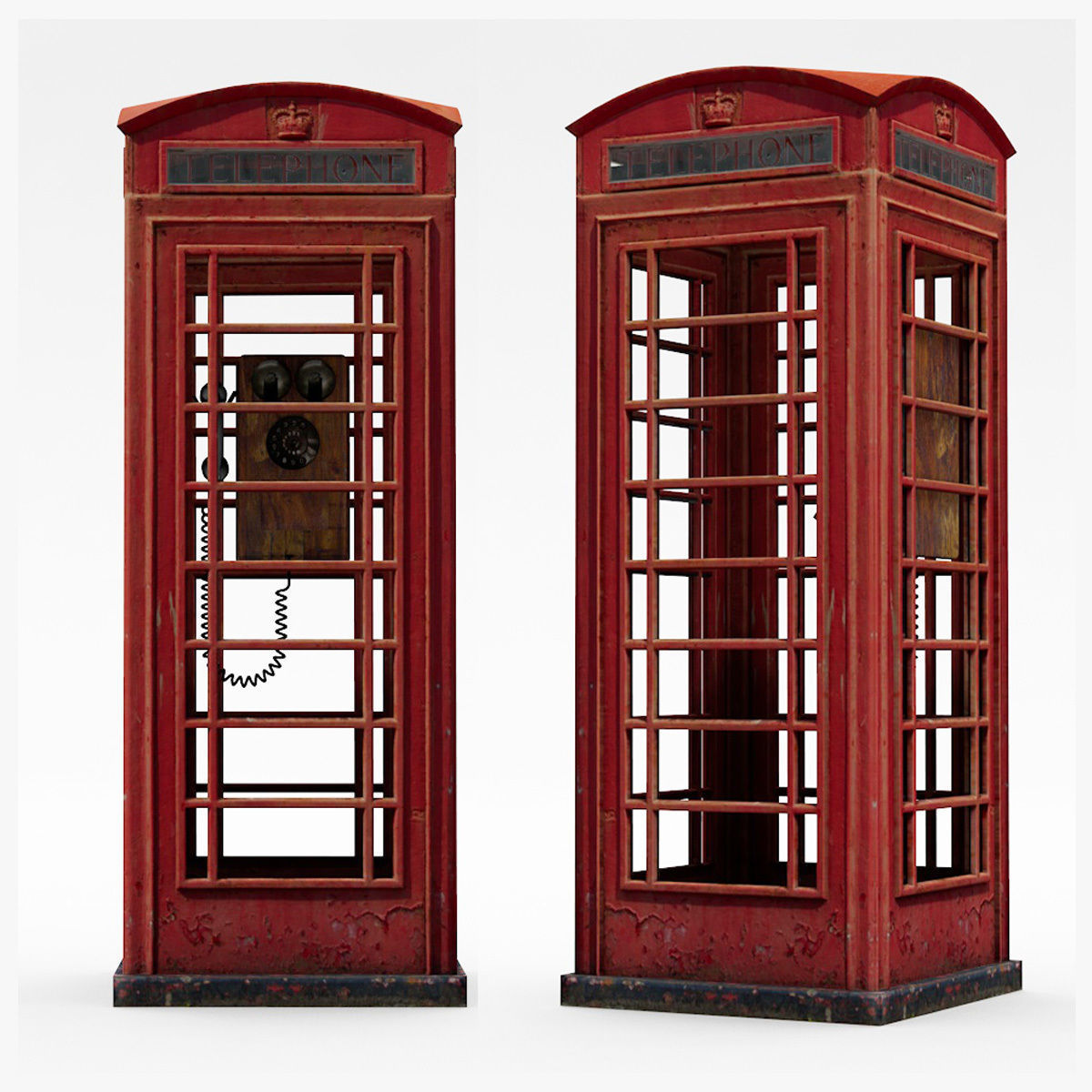 British Telephone Box 3D model | CGTrader