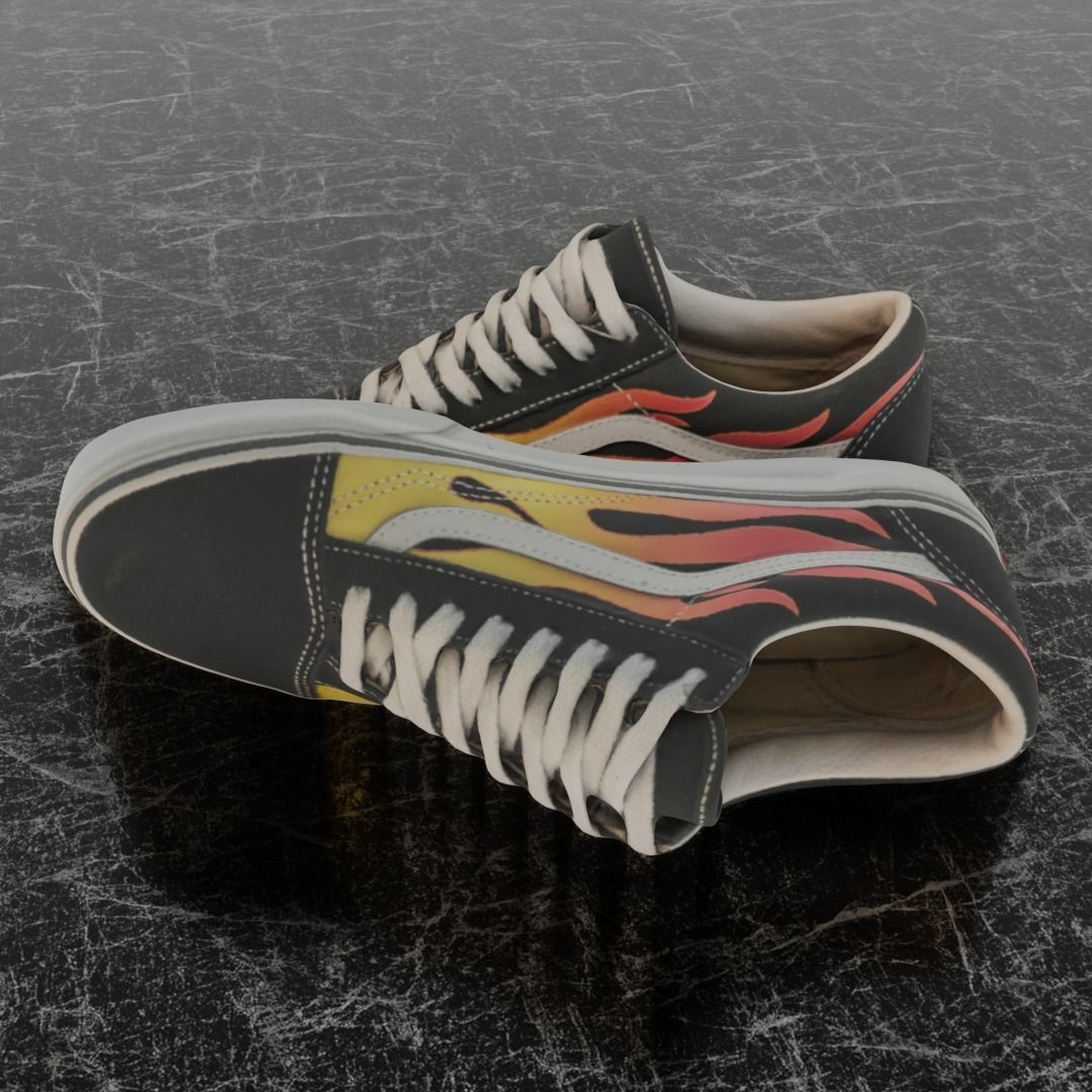 3D model VANS 3D SHOES - FLAME VR / AR / low-poly | CGTrader