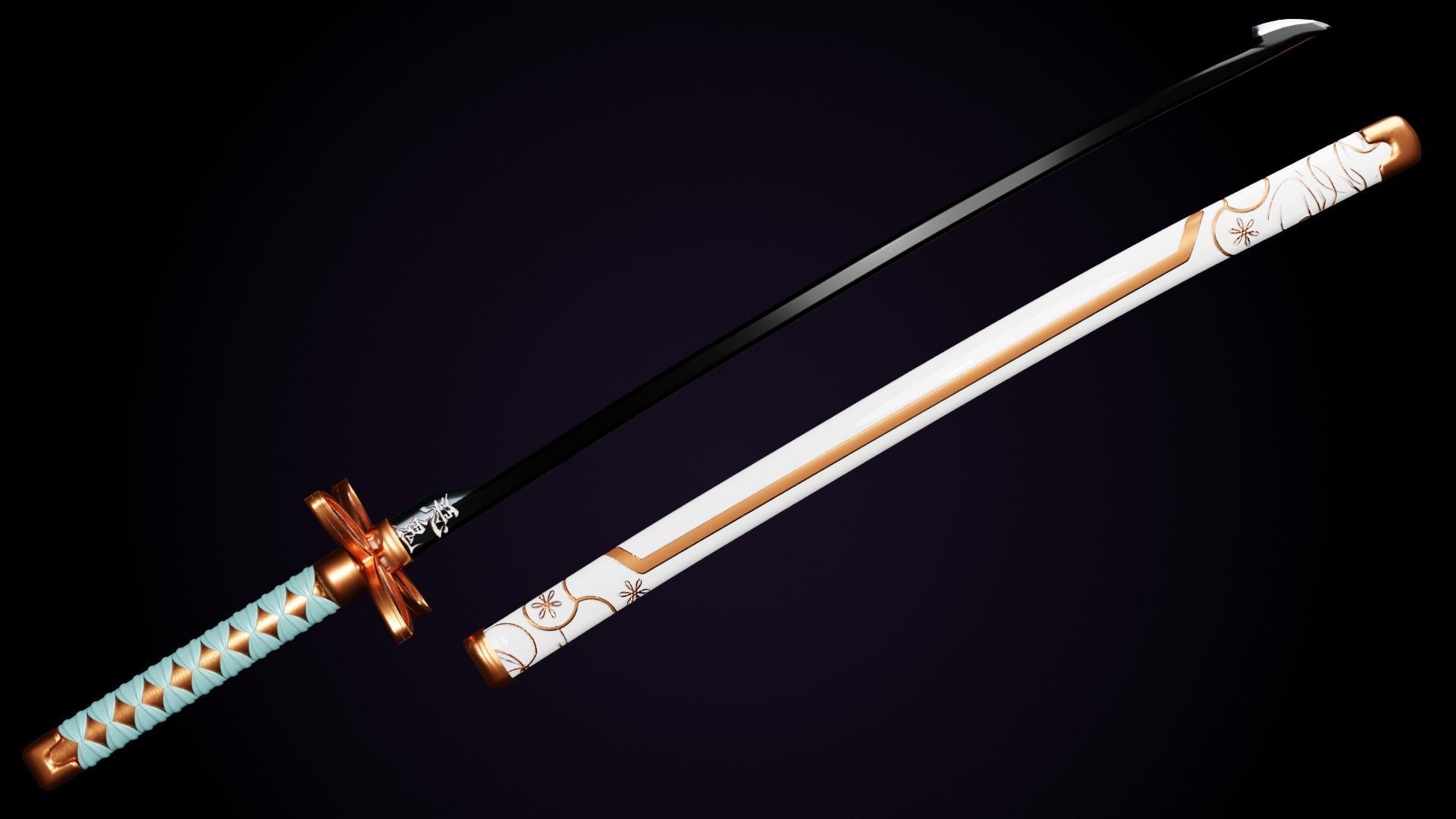 3D model Demon Slayer Shinobu Kocho Poison Stinger VR / AR / low-poly ...