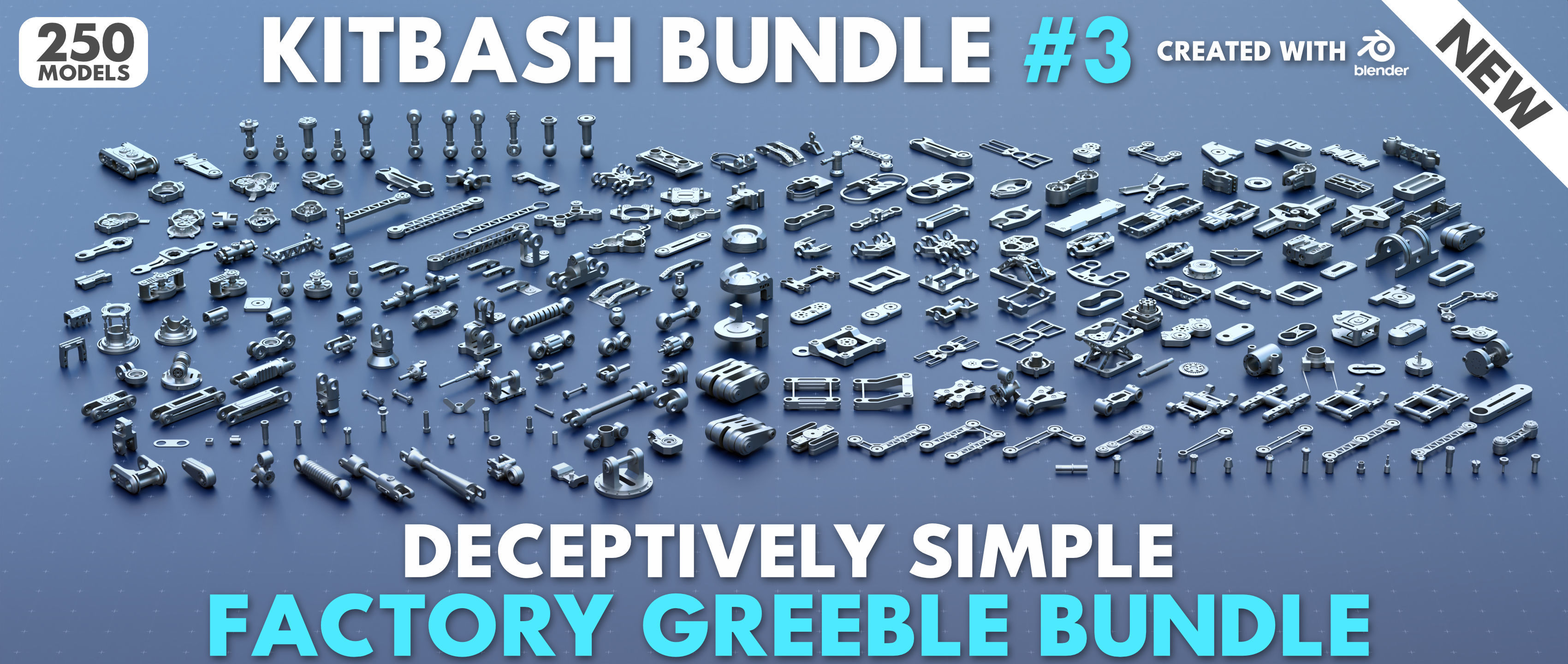 Factory Greeble Kitbash Bundle 250 Models 3D model | CGTrader