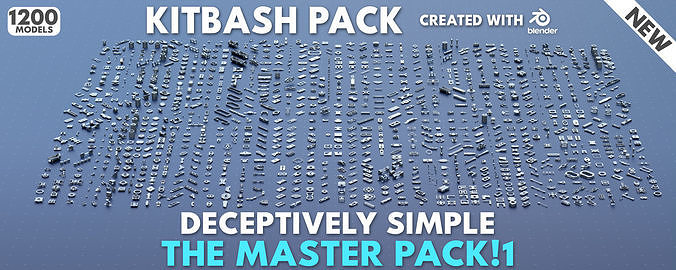 Factory Greeble Kitbash Master Bundle 1200 Models 3D model | CGTrader