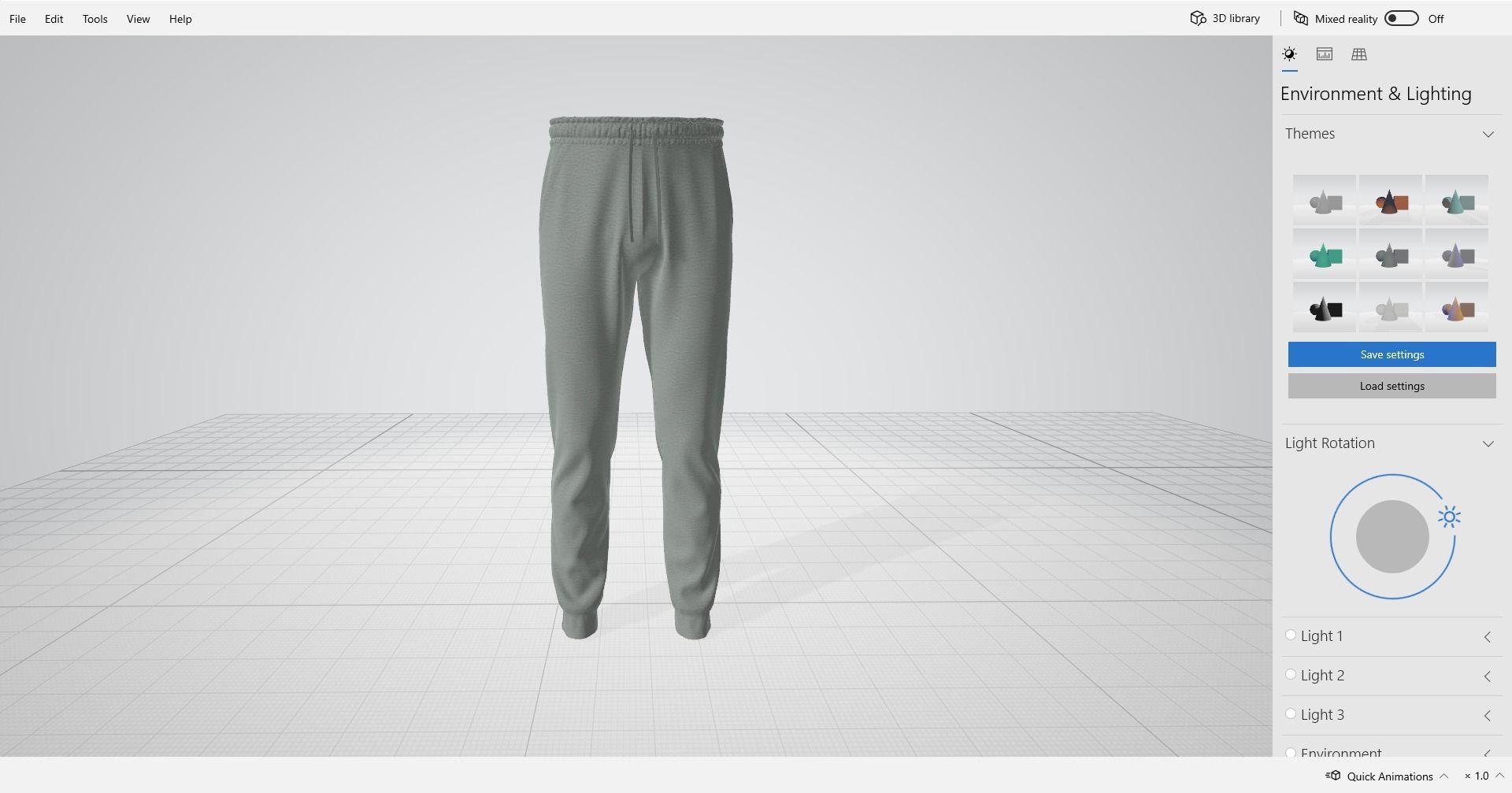 Night Comfort sleeping Cotton Trouser 3D model | CGTrader