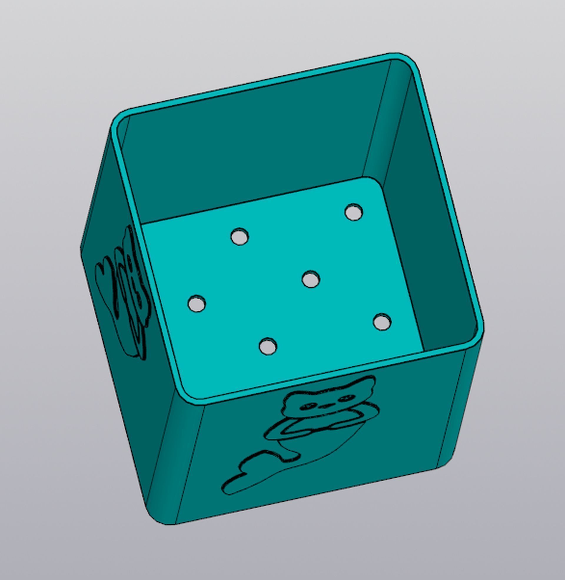 Mermaid cat Planter 3D model 3D printable | CGTrader