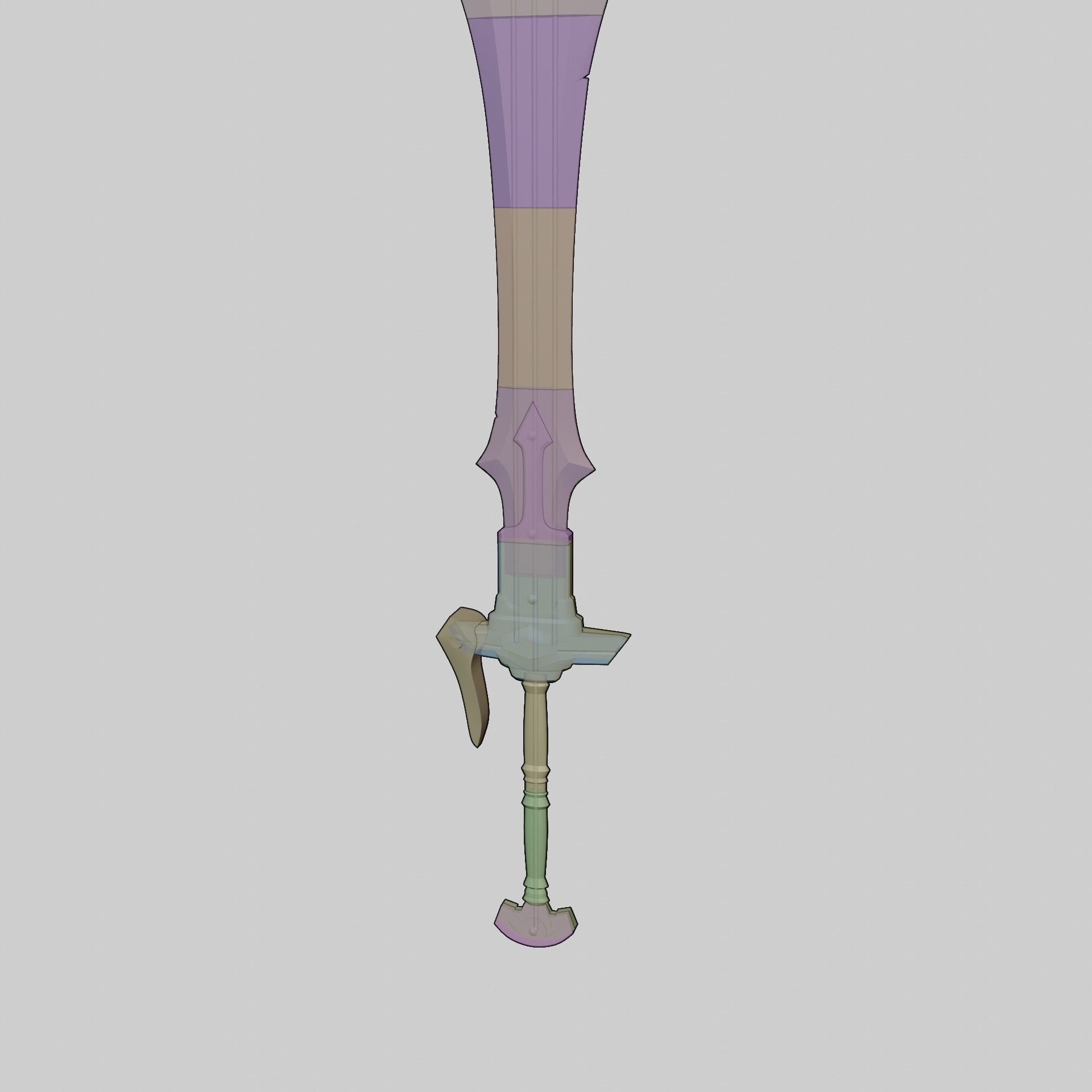 Knight Claymore Zelda Tears of the Kingdom 3D model 3D printable | CGTrader