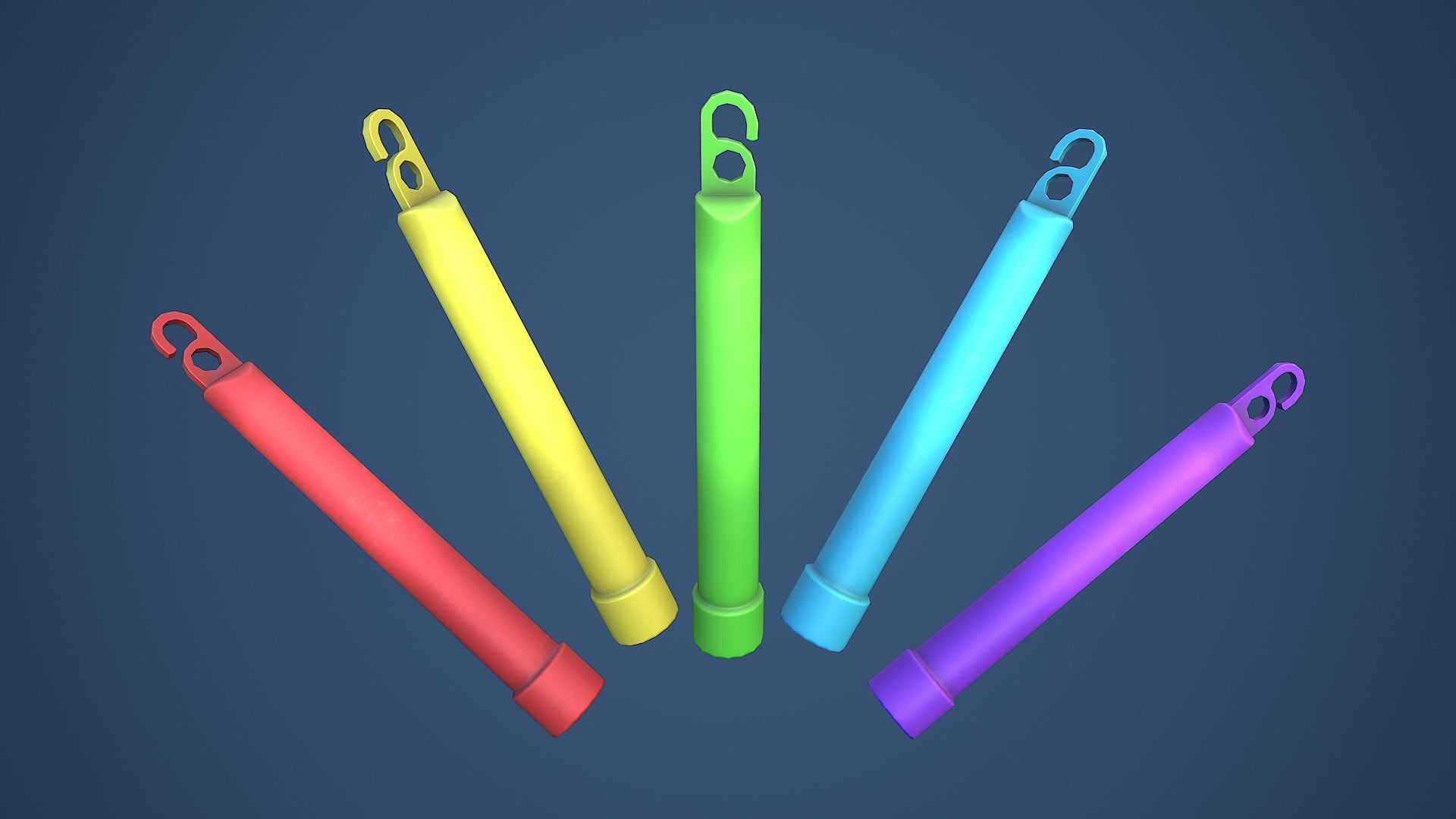 3D model Stylized Glow Stick VR / AR / low-poly | CGTrader