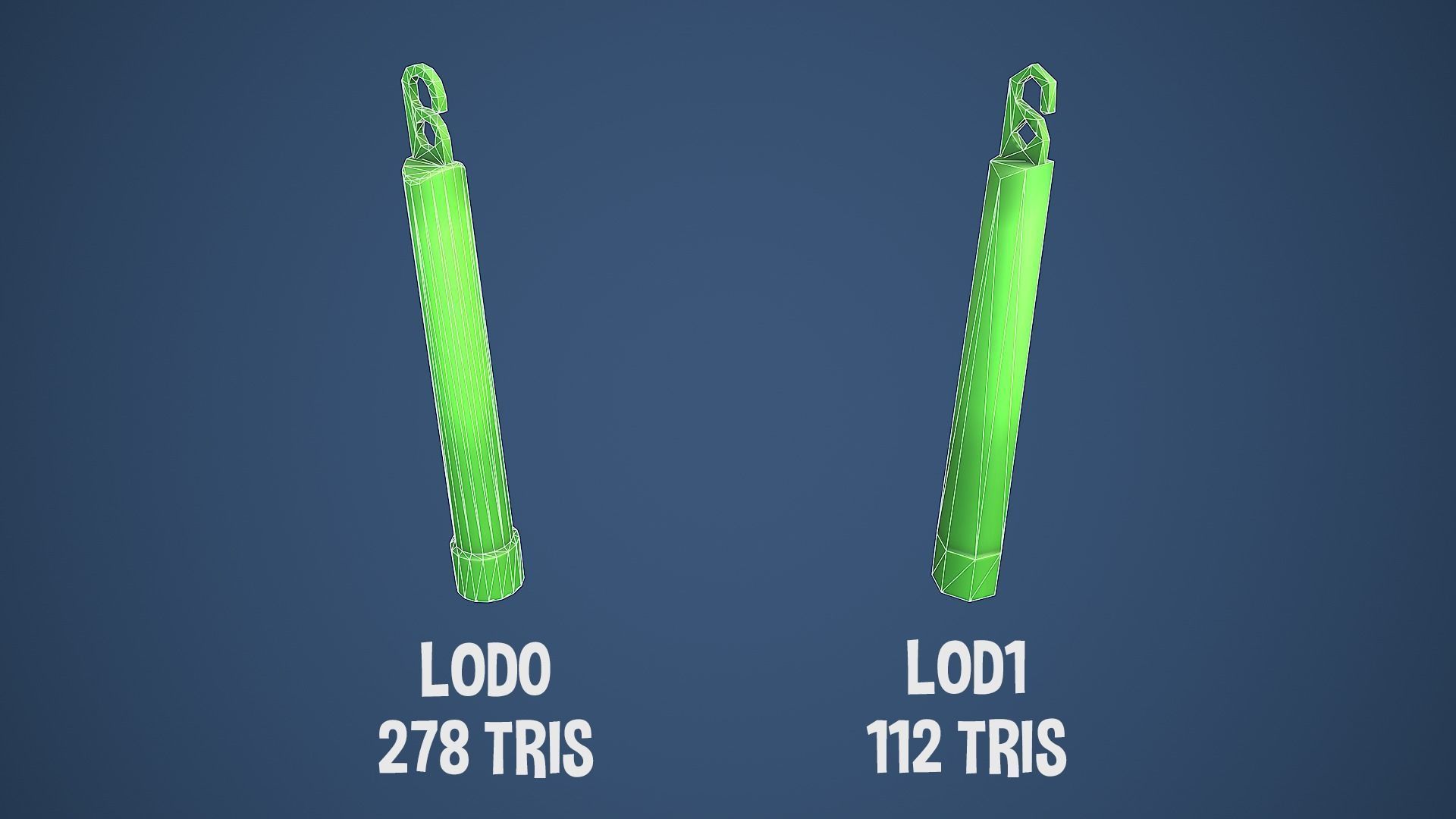 3D model Stylized Glow Stick VR / AR / low-poly | CGTrader