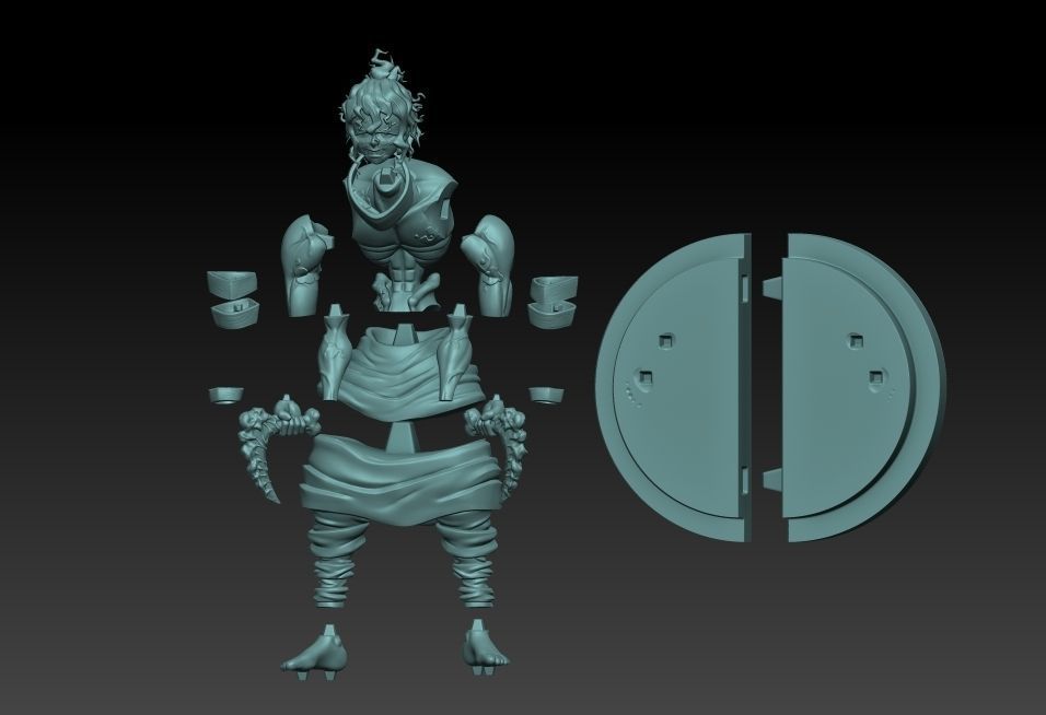 Gyutaro Demon Slayer 3D model 3D printable | CGTrader