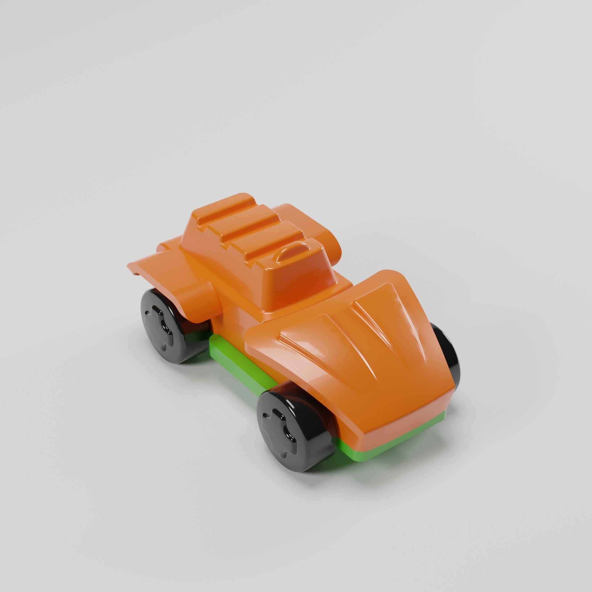 Plastic Toy Cars 3D model rigged | CGTrader
